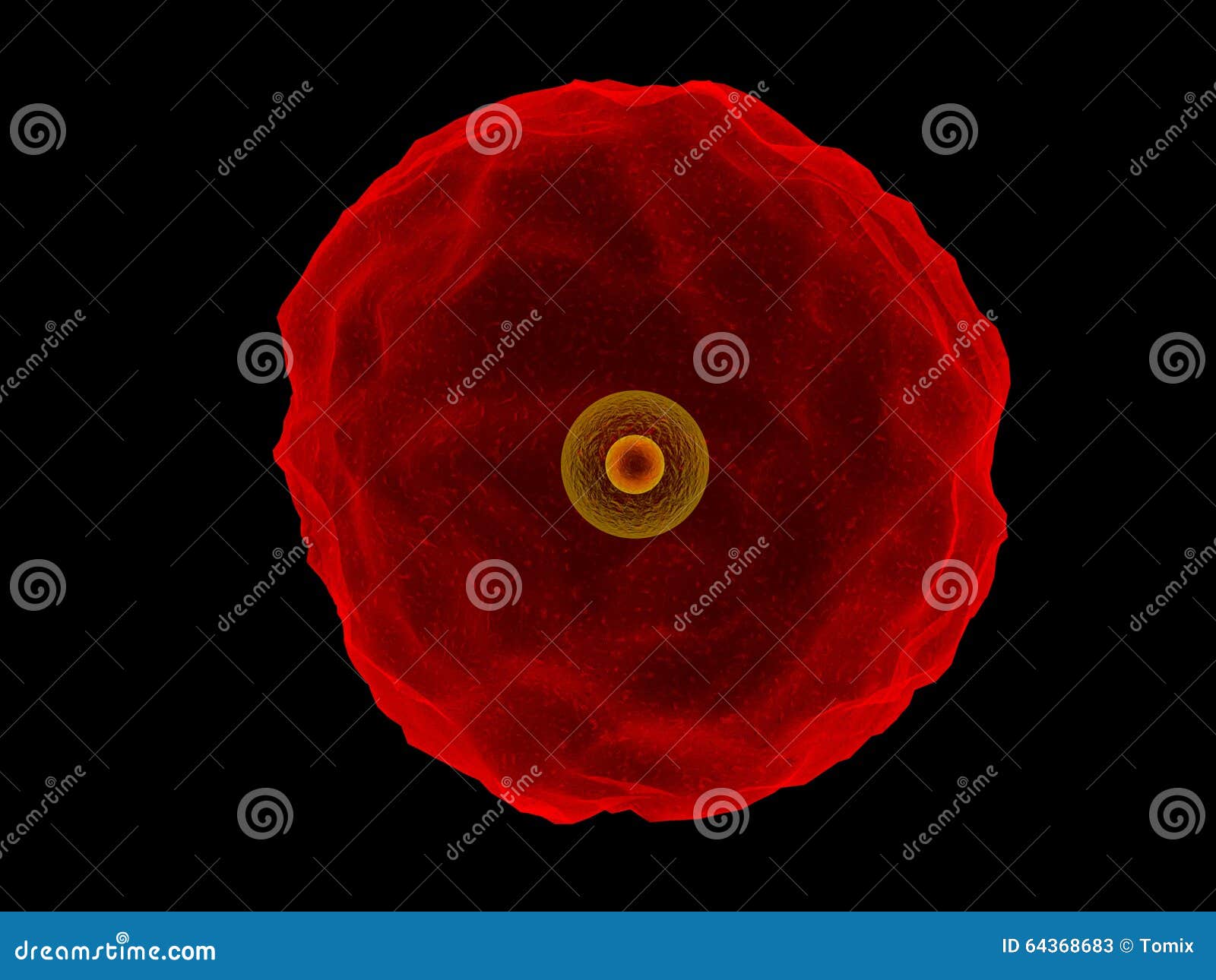 Globulo Rosso - Illustrazione 3D Illustrazione di Stock - Illustrazione ...