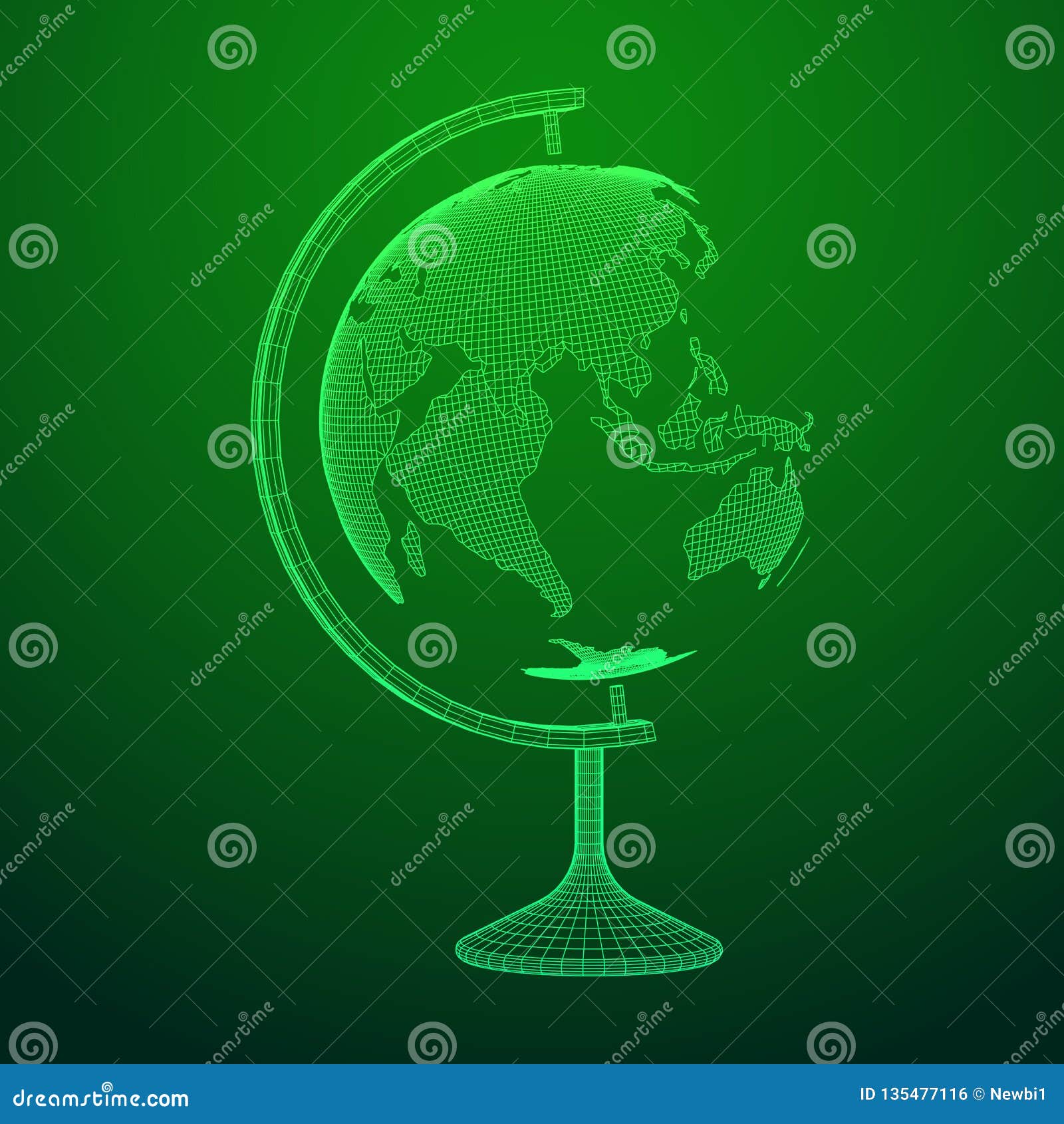 Globus concept. Vector stock vector. Illustration of mesh - 135477116