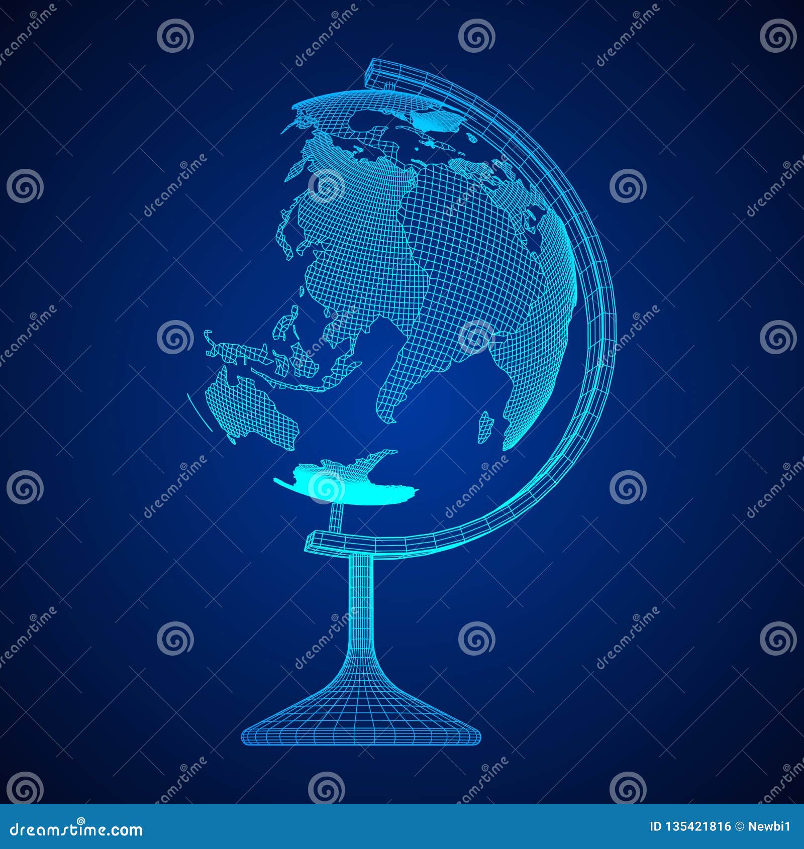 Globus concept. Vector stock vector. Illustration of mesh - 135421816