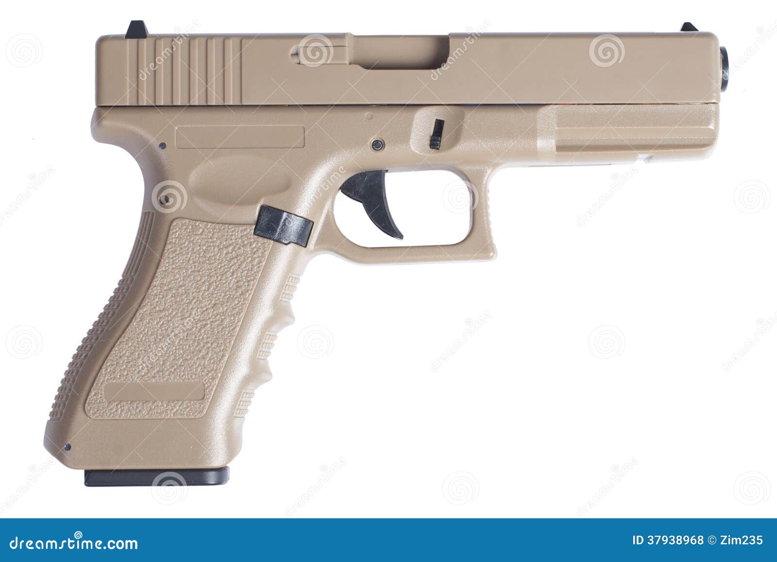 Glock Automatic 9mm Handgun Pistol Isolated Stock Photography ...