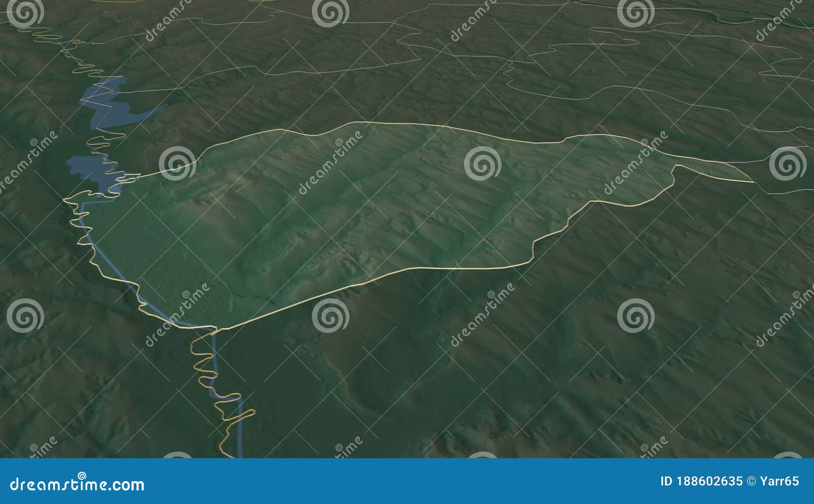 Glodeni, Moldova - Outlined. Relief Stock Illustration - Illustration ...