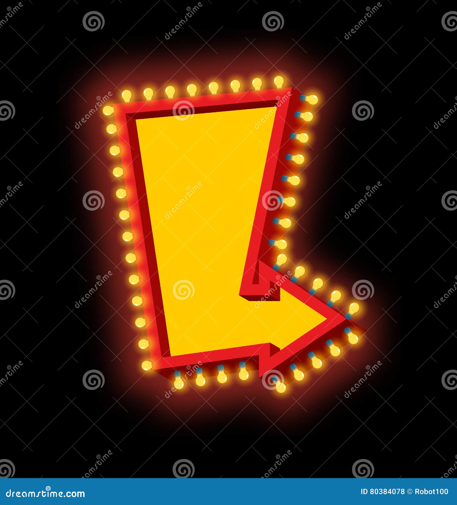 Gloeiende Pijl Met Lampen Lichtgevende Wijzer Retro Curseur Met Li ... Gloeiende Pijl Met Lampen Lichtgevende Wijzer Retro Curseur Met Li ...