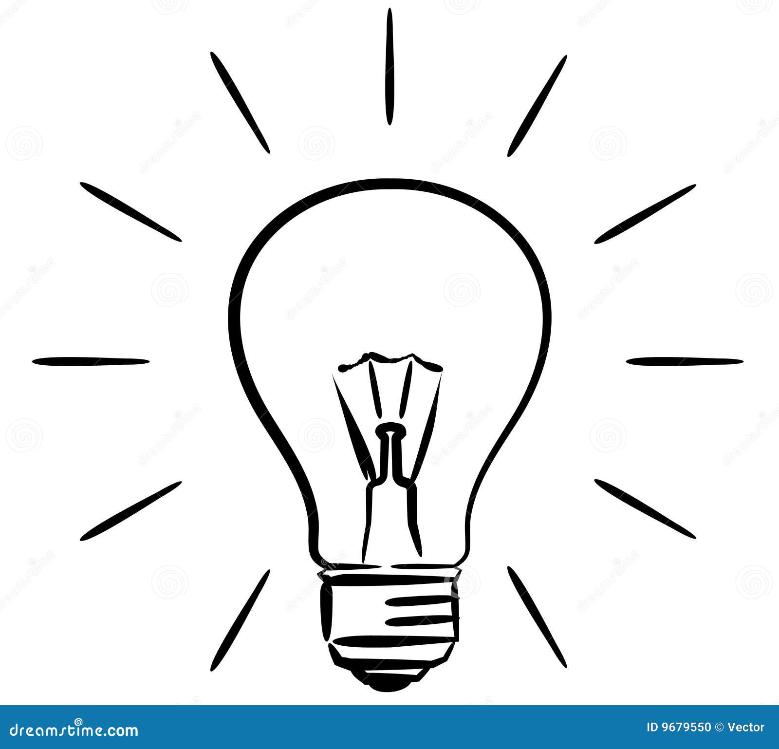 Gloeilampenâ Vectorillustratie Vector Illustratie - Illustration of ...