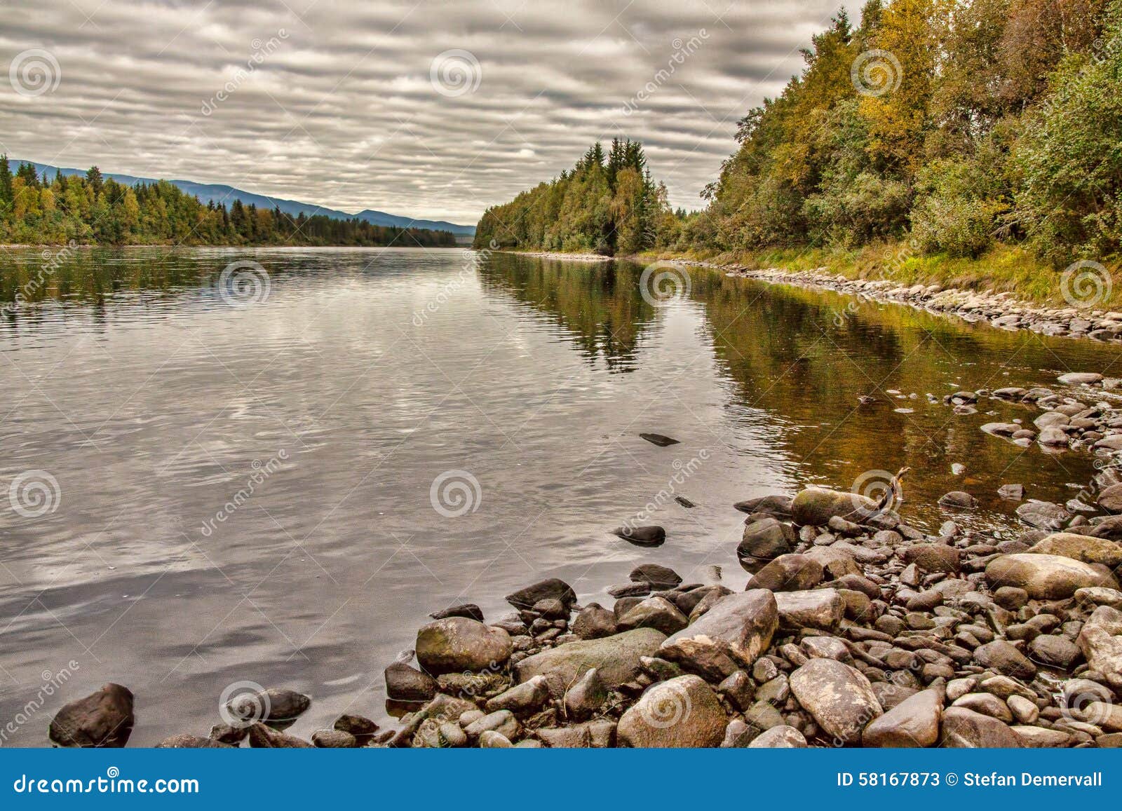 Glomma river stock image. Image of nature, outdoors, flyfishing - 58167873
