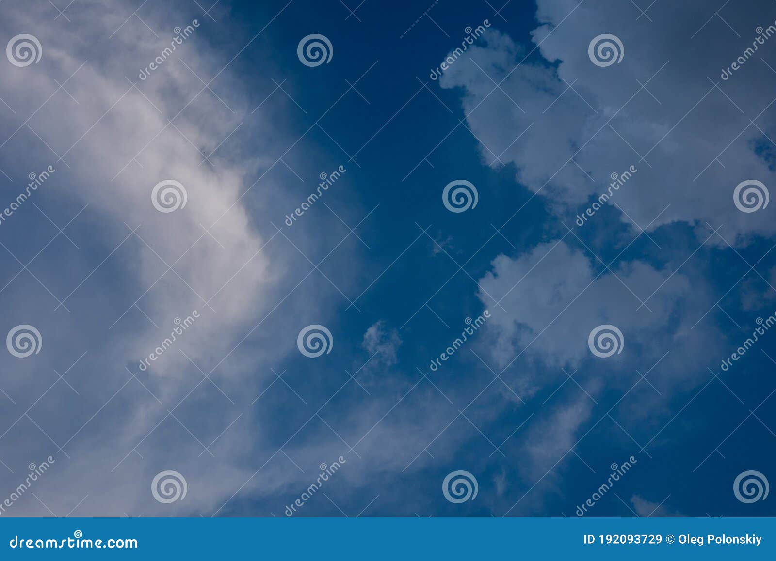 Dark Blue Sky and Gray Clouds. Stock Image - Image of cloudy, clouds ...