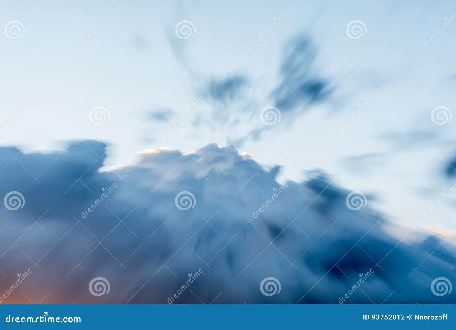 Gloomy Cloudy Sky with Thick Clouds, Zoom Effect Stock Photo - Image of ...