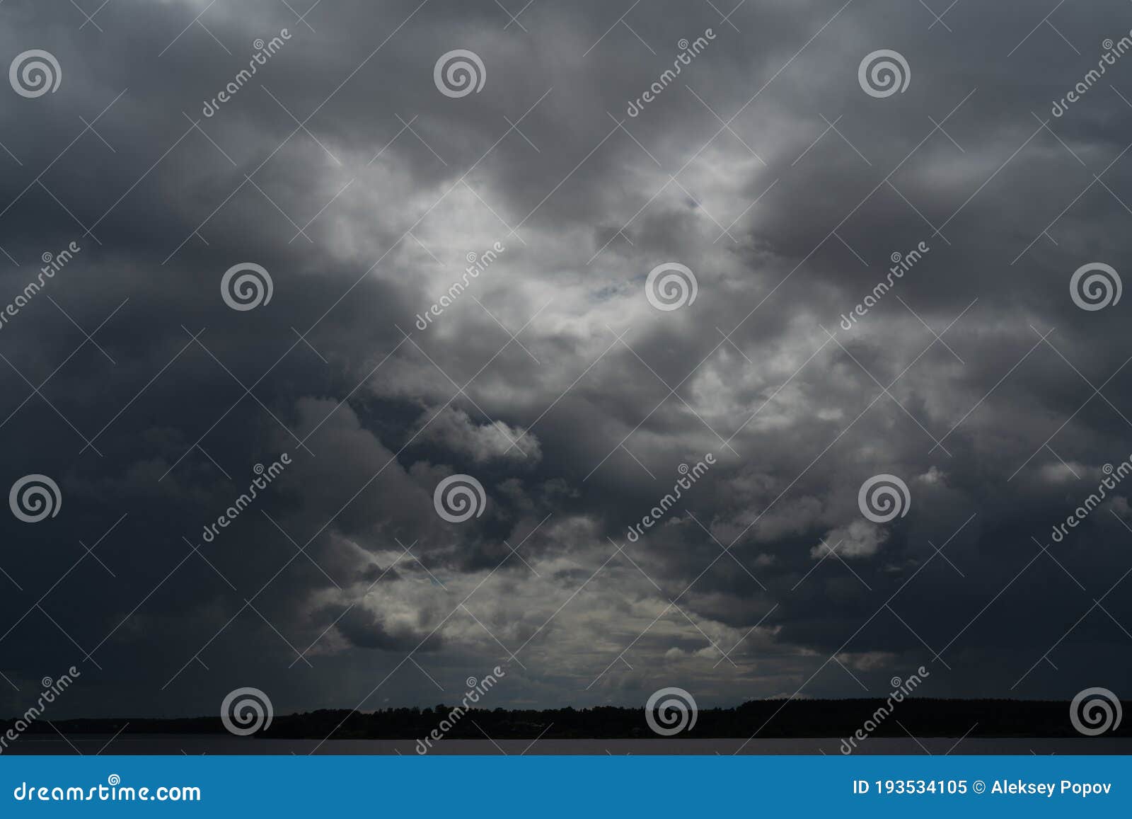 Gloomy Gray Rain Clouds in the Sky. Stock Image - Image of climate ...