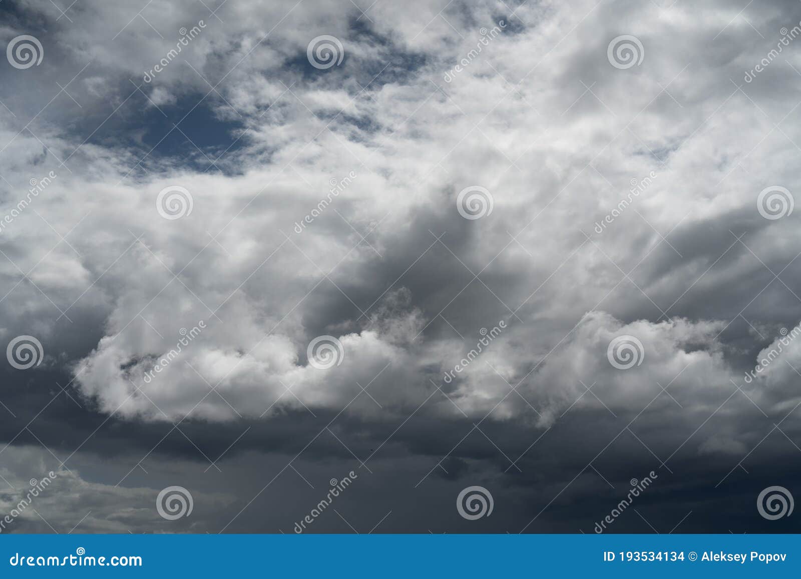 Gloomy Gray Sky And Clouds. Grim Weather And The Expectation Of ...