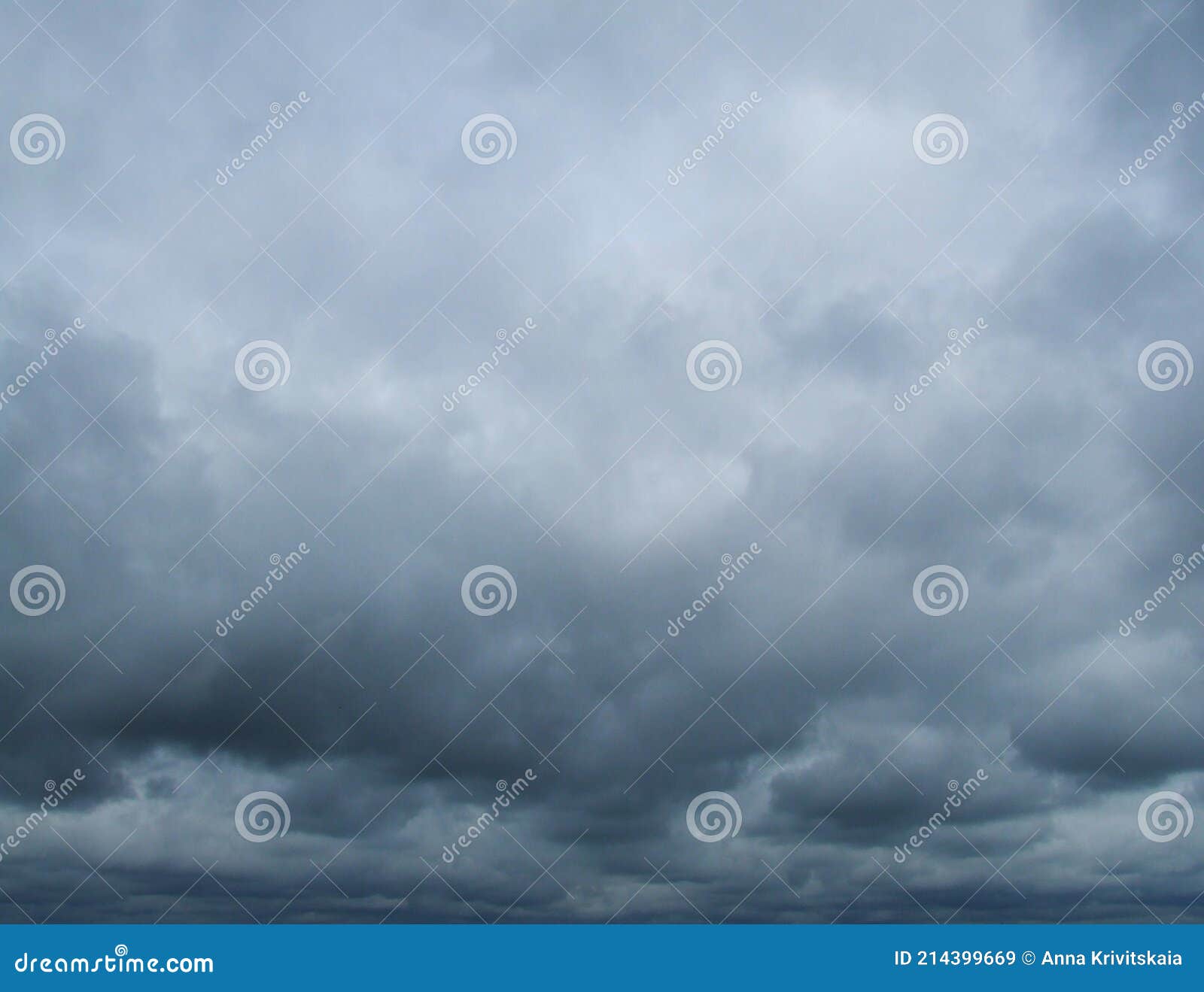 Gloomy Gray Sky with Clouds on a Summer Day Stock Image - Image of ...