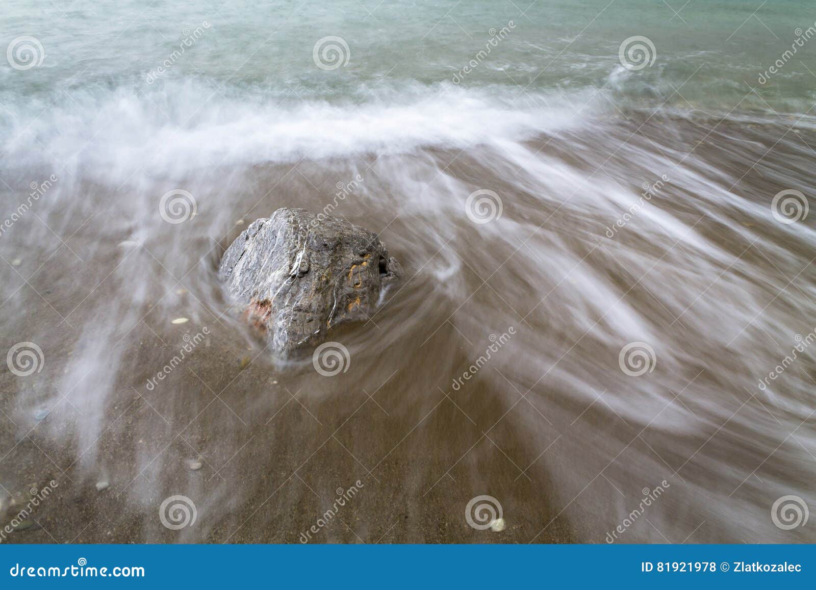 Gloomy sand beach scene stock photo. Image of foam, nature - 81921978