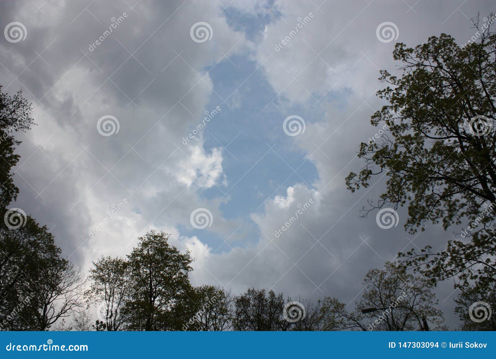 The Sky with Clouds before Rain Stock Photo - Image of light, weather ...