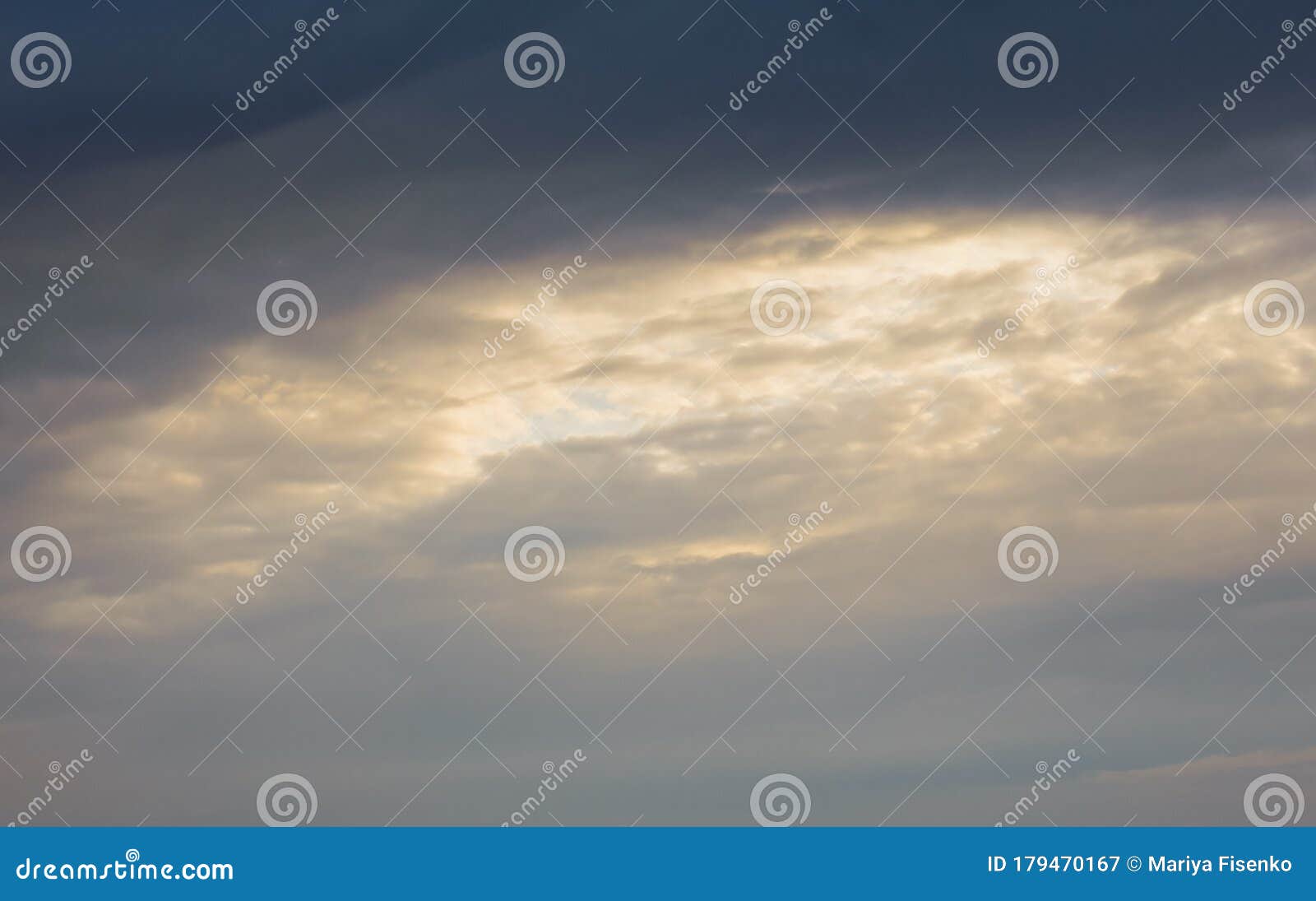 Gloomy Stormy Sunset Sky with Dark Clouds Stock Image - Image of ...