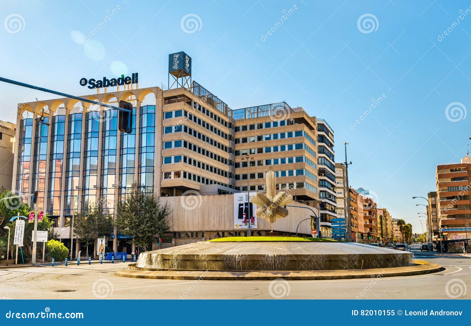 The Glorieta De La Estrella, a Square in Alicante. Editorial Image ...