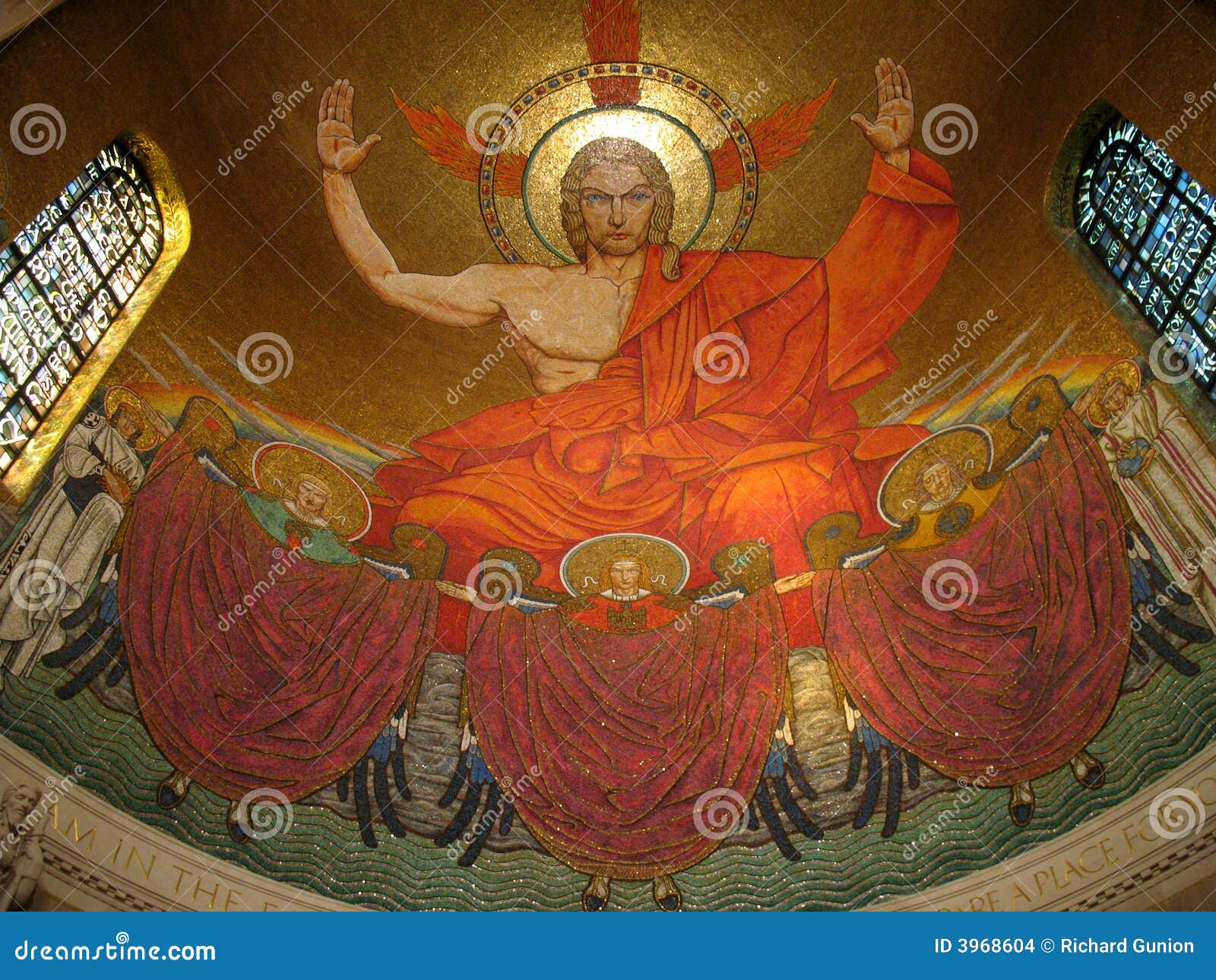 Glorification of the Lamb stock photo. Image of mosaic - 3968604