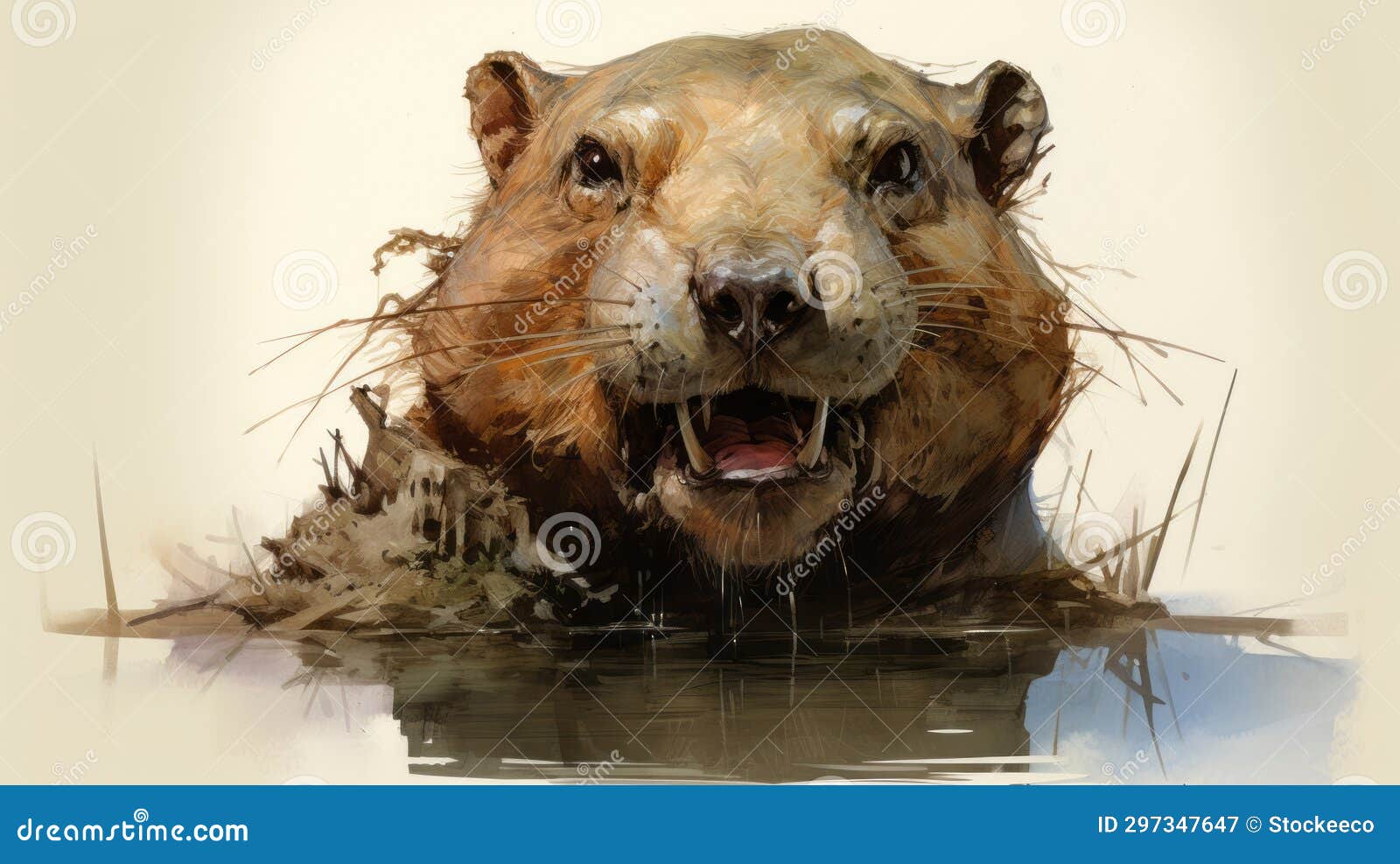 Glorious Beaver: a Hyper-detailed Comiccore Illustration in Gigantic ...