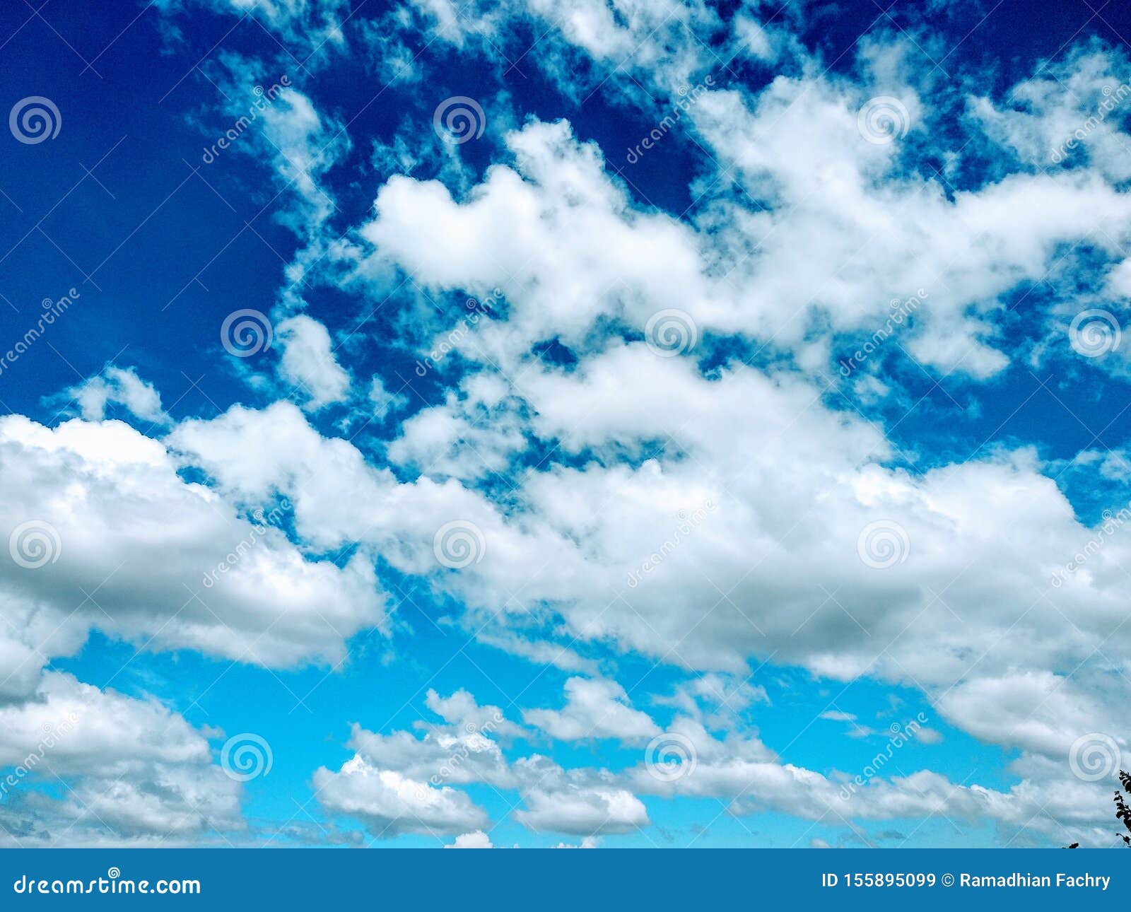 A Glorious Blue Sky stock image. Image of beautiful - 155895099