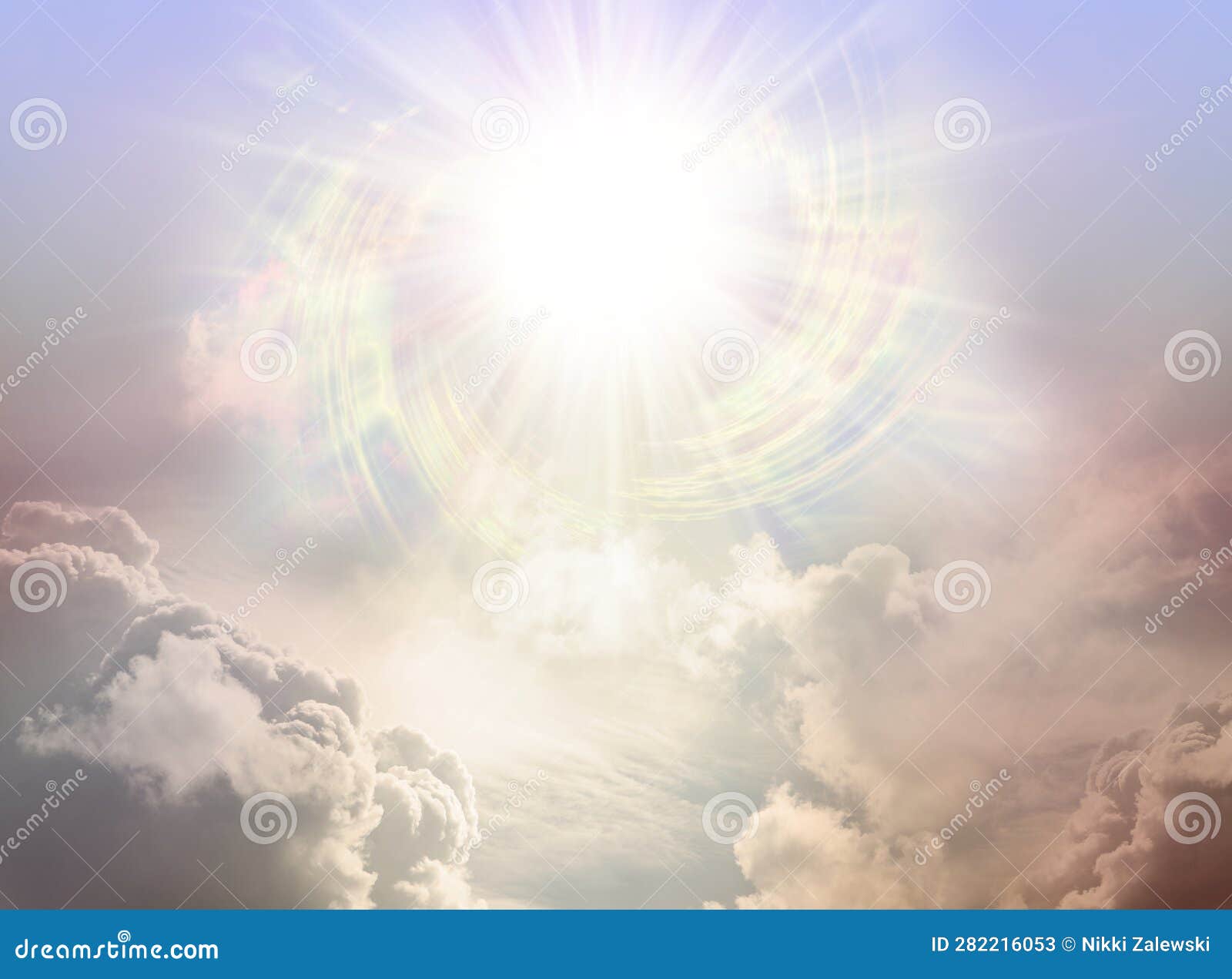 Glorious Divine Intelligence Vortexing Starlight Sky Stock Image ...