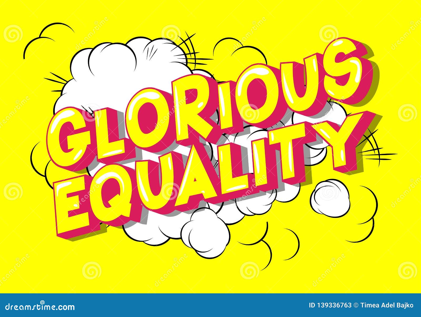 Glorious Equality - Comic Book Style Words. Stock Vector - Illustration ...