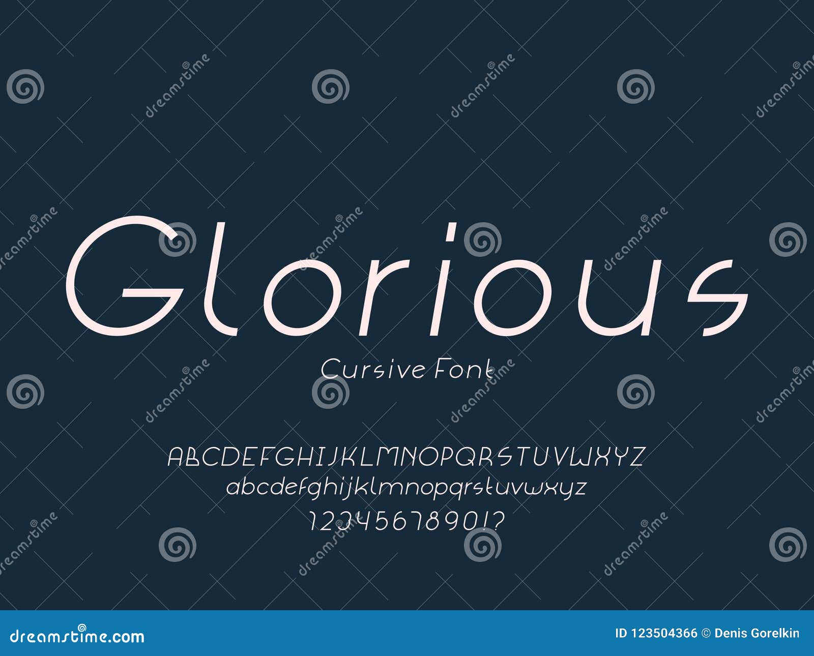 Glorious Font. Vector Alphabet Stock Vector - Illustration of logo ...