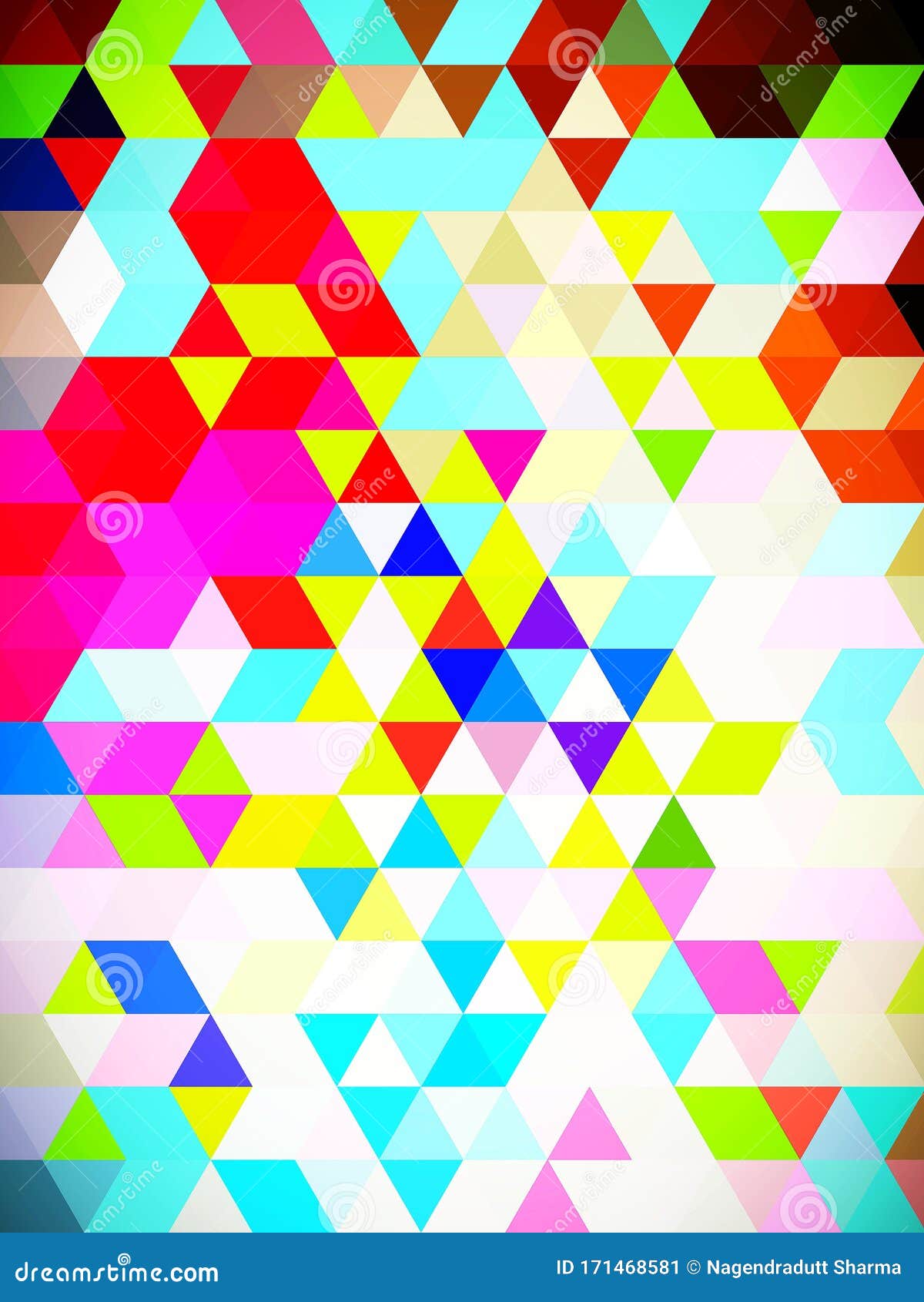 A Glorious Graphic Designing Pattern with Colorful Triangular Shapes ...