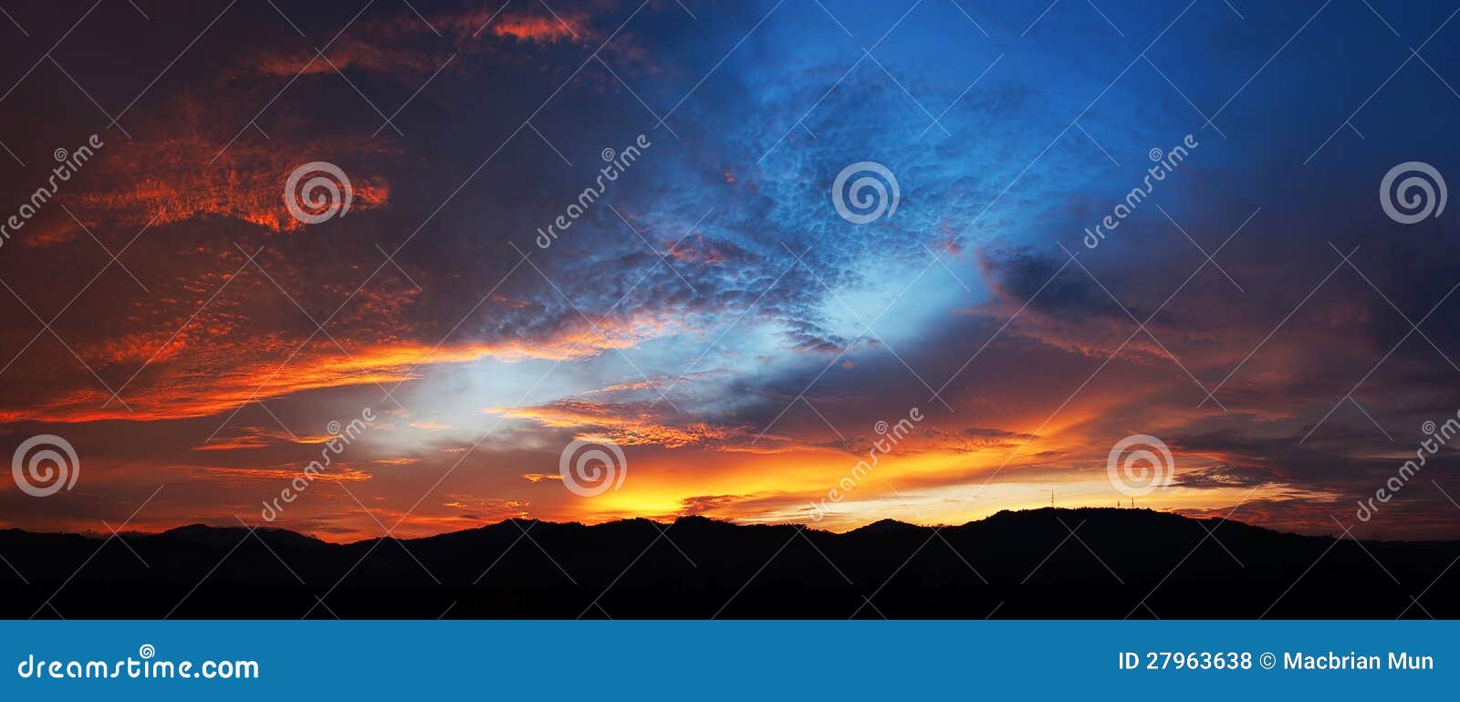 Glorious sunset colors stock photo. Image of scene, scenery - 27963638