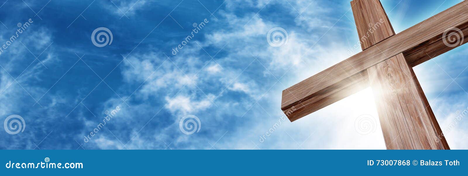 Glorious Wooden Cross stock photo. Image of church, concept - 73007868
