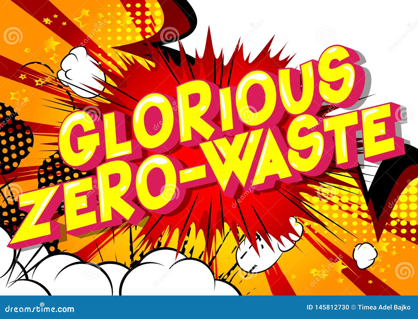Glorious Zero-Waste - Comic Book Style Words Stock Vector ...