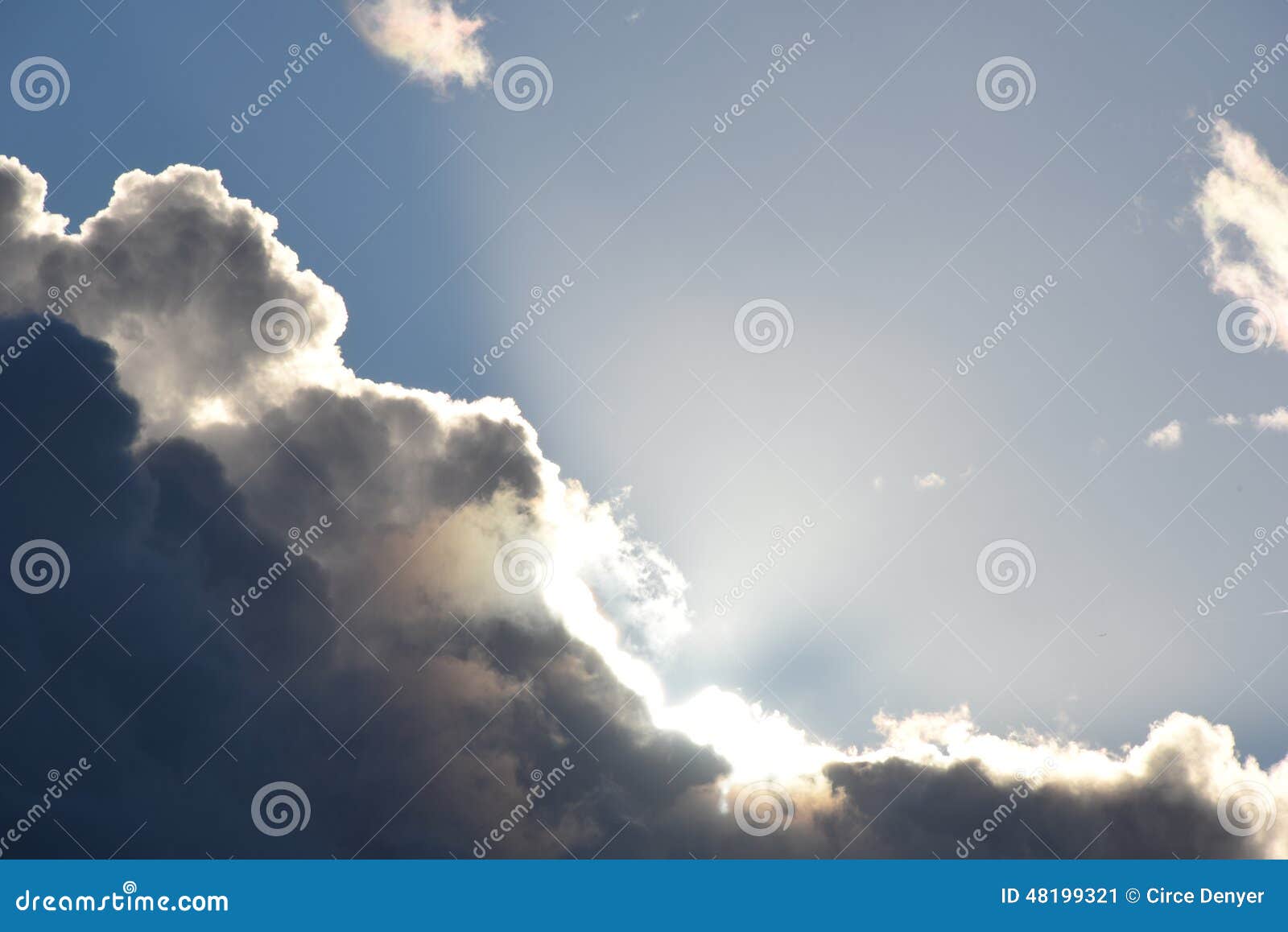 Glory Light Phenomenon Around The Shadow Of A Plane.Glory Of The Pilot ...