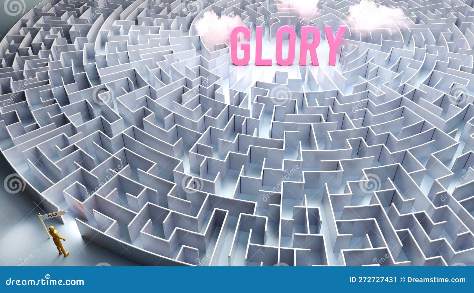 Glory and a Difficult Path To Reach it Stock Image - Image of finding ...