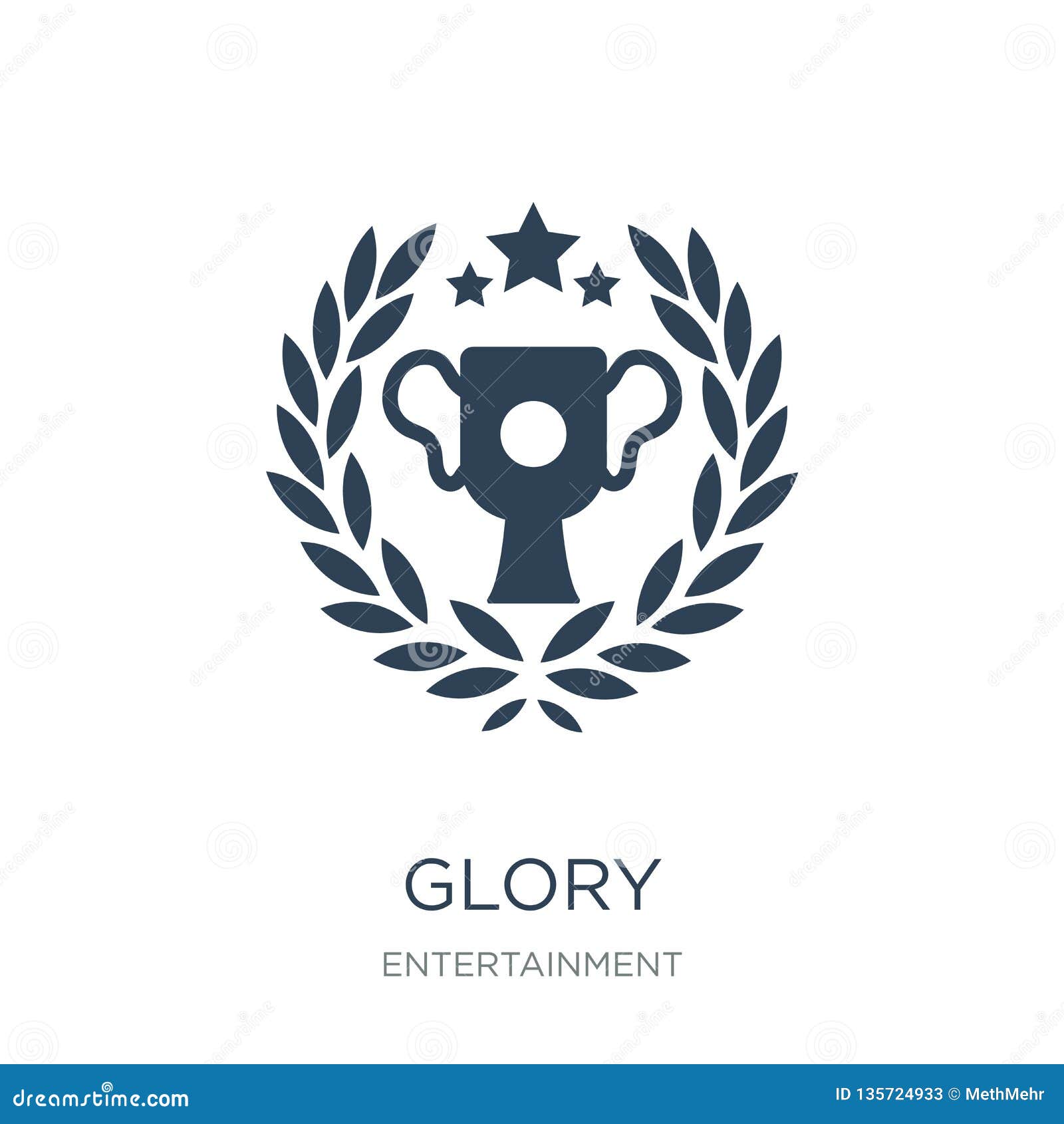 Glory Icon in Trendy Design Style. Glory Icon Isolated on White ...
