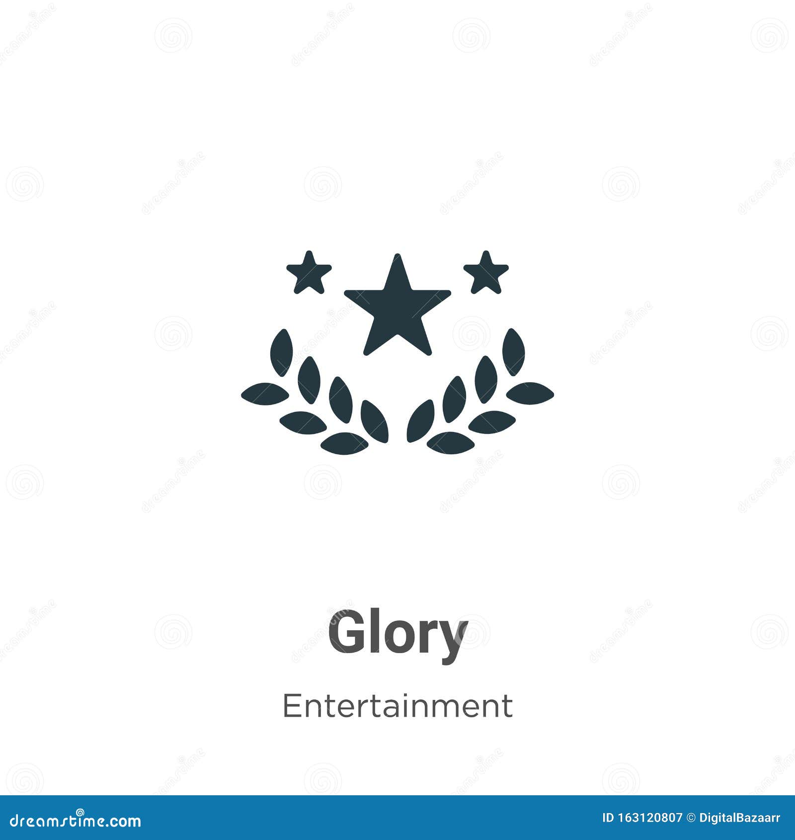 Glory Vector Icon on White Background. Flat Vector Glory Icon Symbol ...