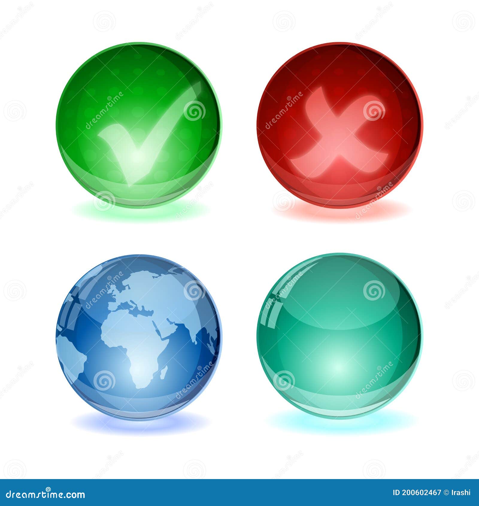 Gloss ball icon stock vector. Illustration of symbol - 200602467