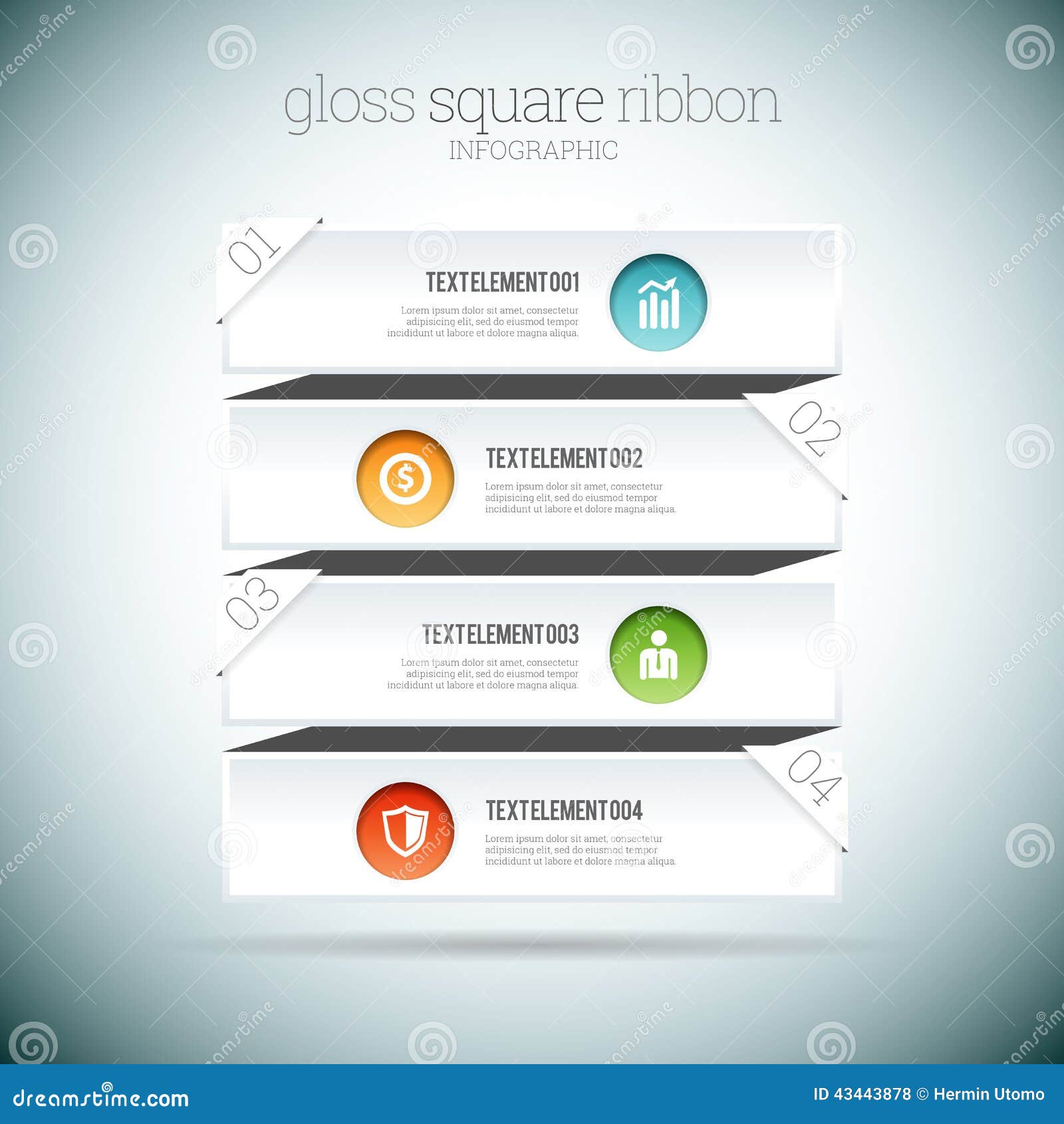 Square Ribbon Tornado Concept Design. Symbol Graphic Template Element ...
