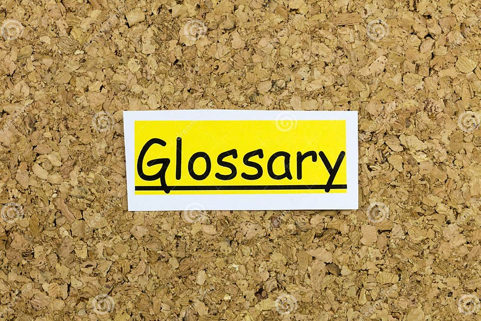 Glossary Alphabetical List Book Explanation Dictionary Information ...