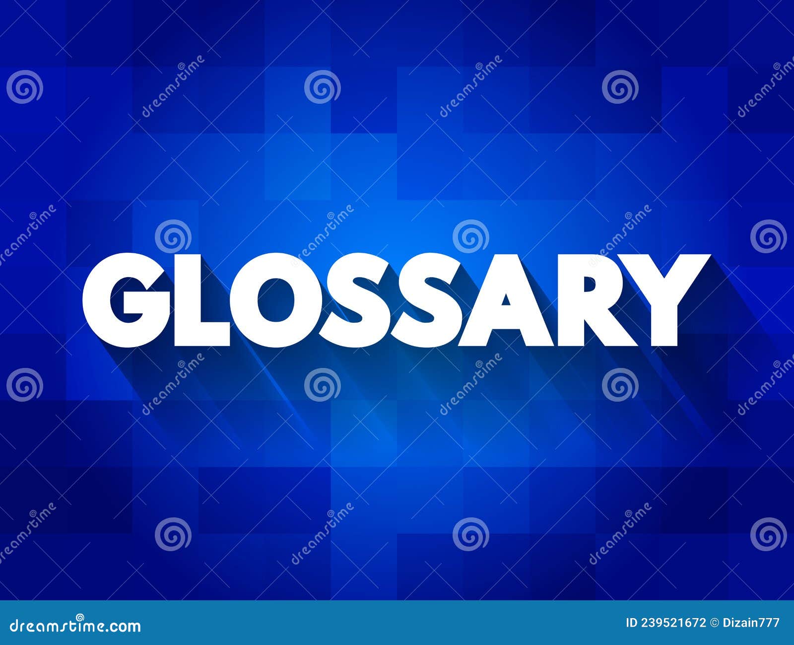 Glossary Text Quote, Concept Background Stock Illustration ...