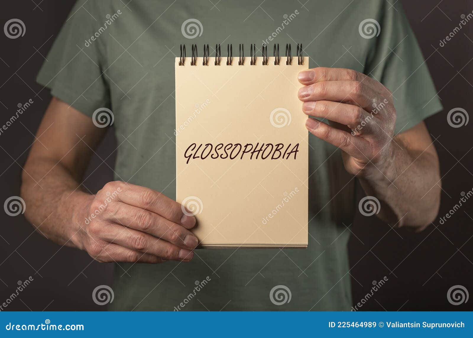 Glossophobia Word. Fear Of Public Speaking Stock Photography ...