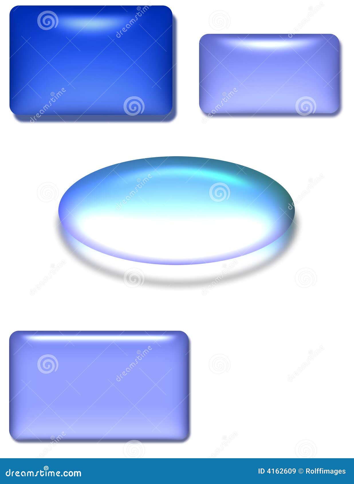 Glossy 3D shapes stock illustration. Illustration of shiny - 4162609