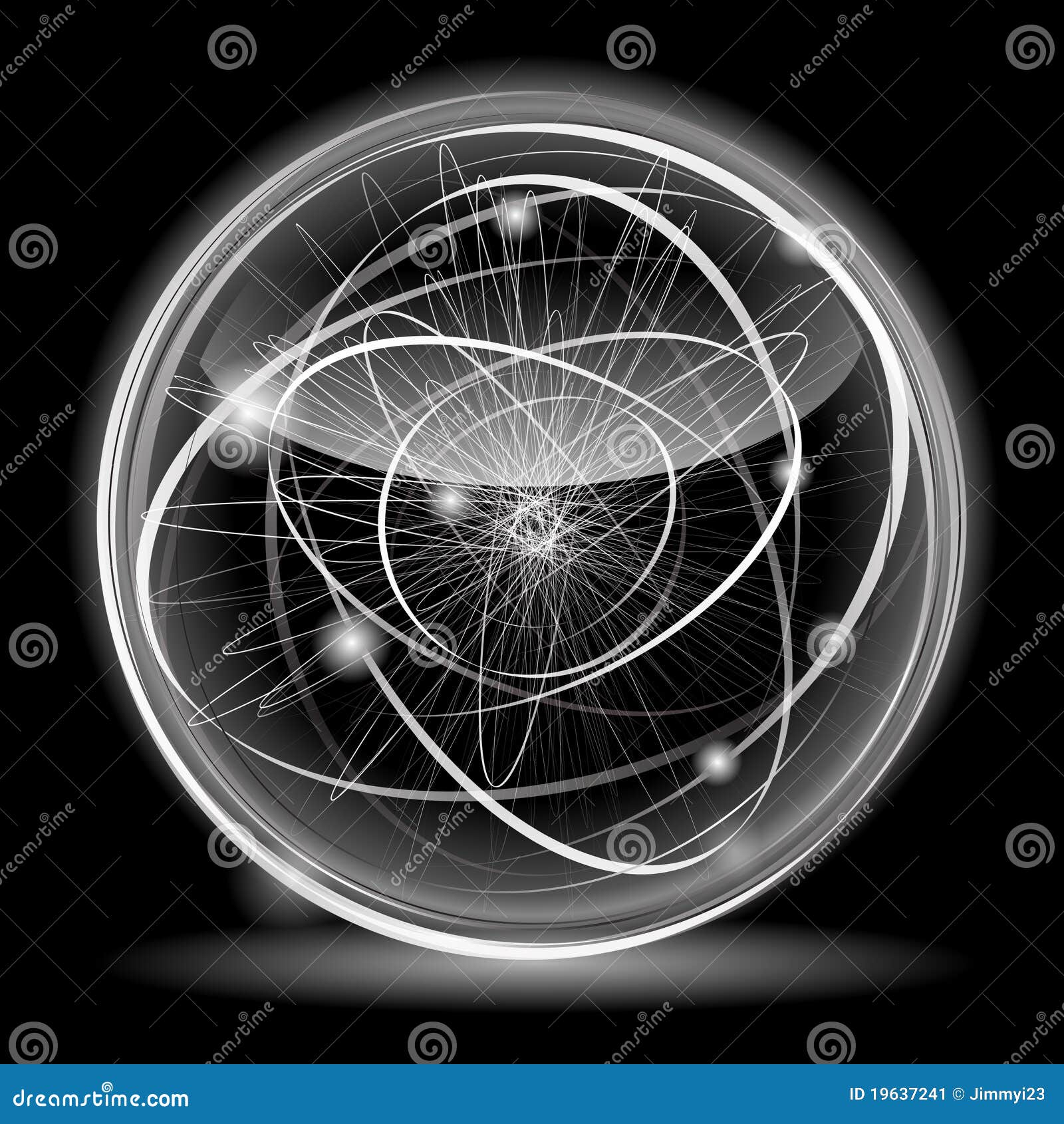 Glossy abstract ball stock vector. Illustration of color - 19637241