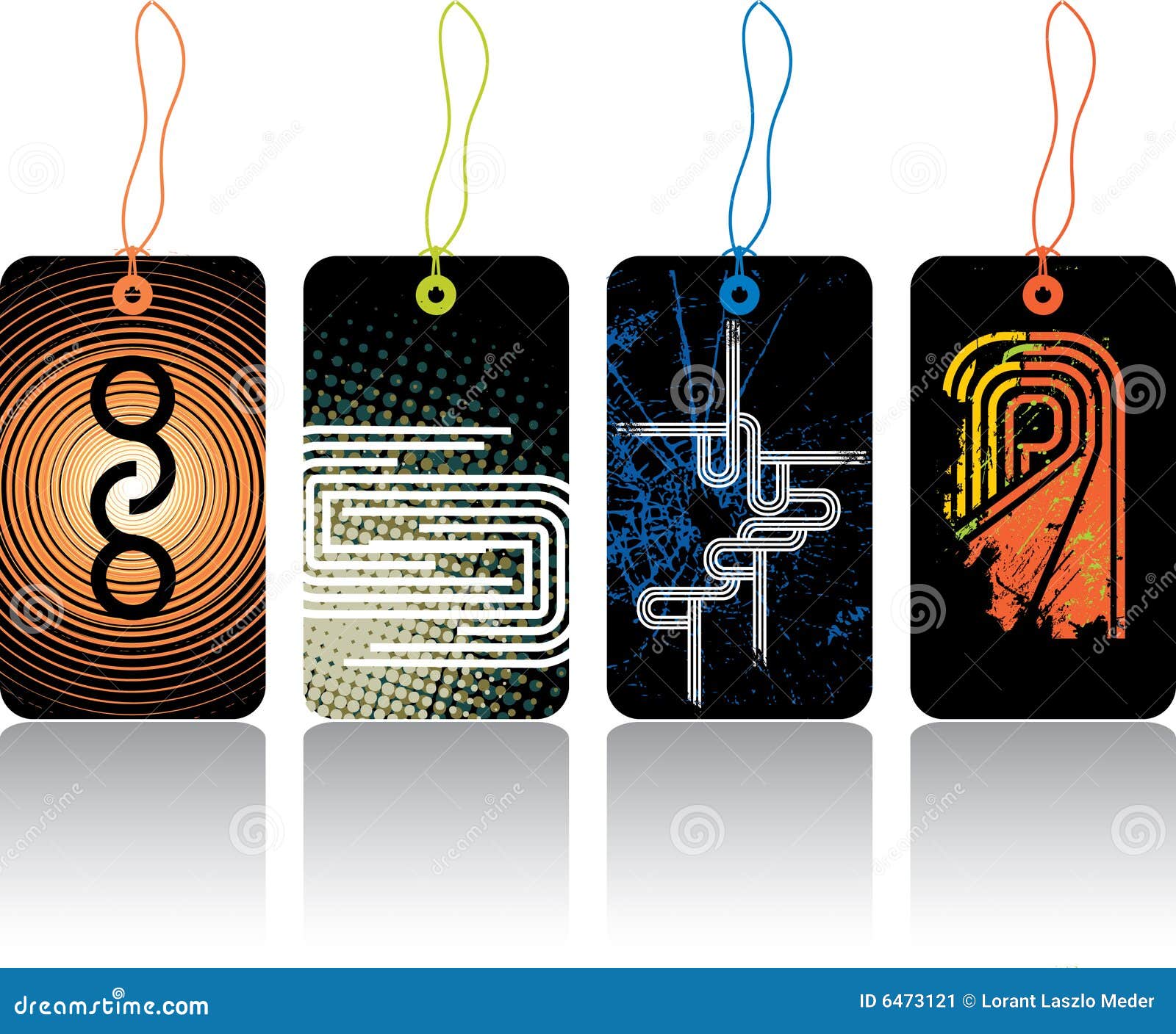 Glossy abstract stickers stock vector. Illustration of corporate - 6473121