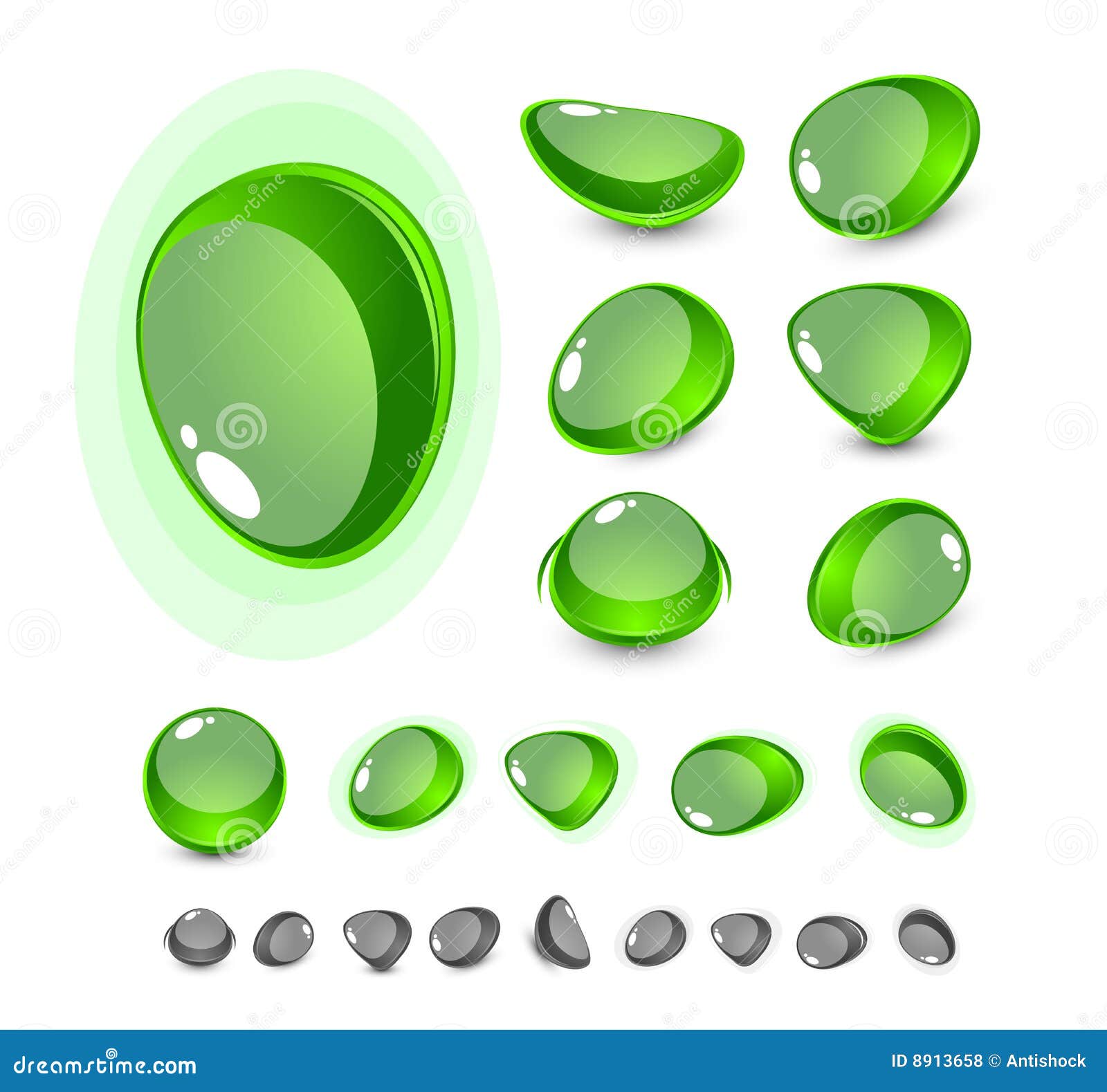 Glossy abstract symbol stock vector. Illustration of decorative - 8913658