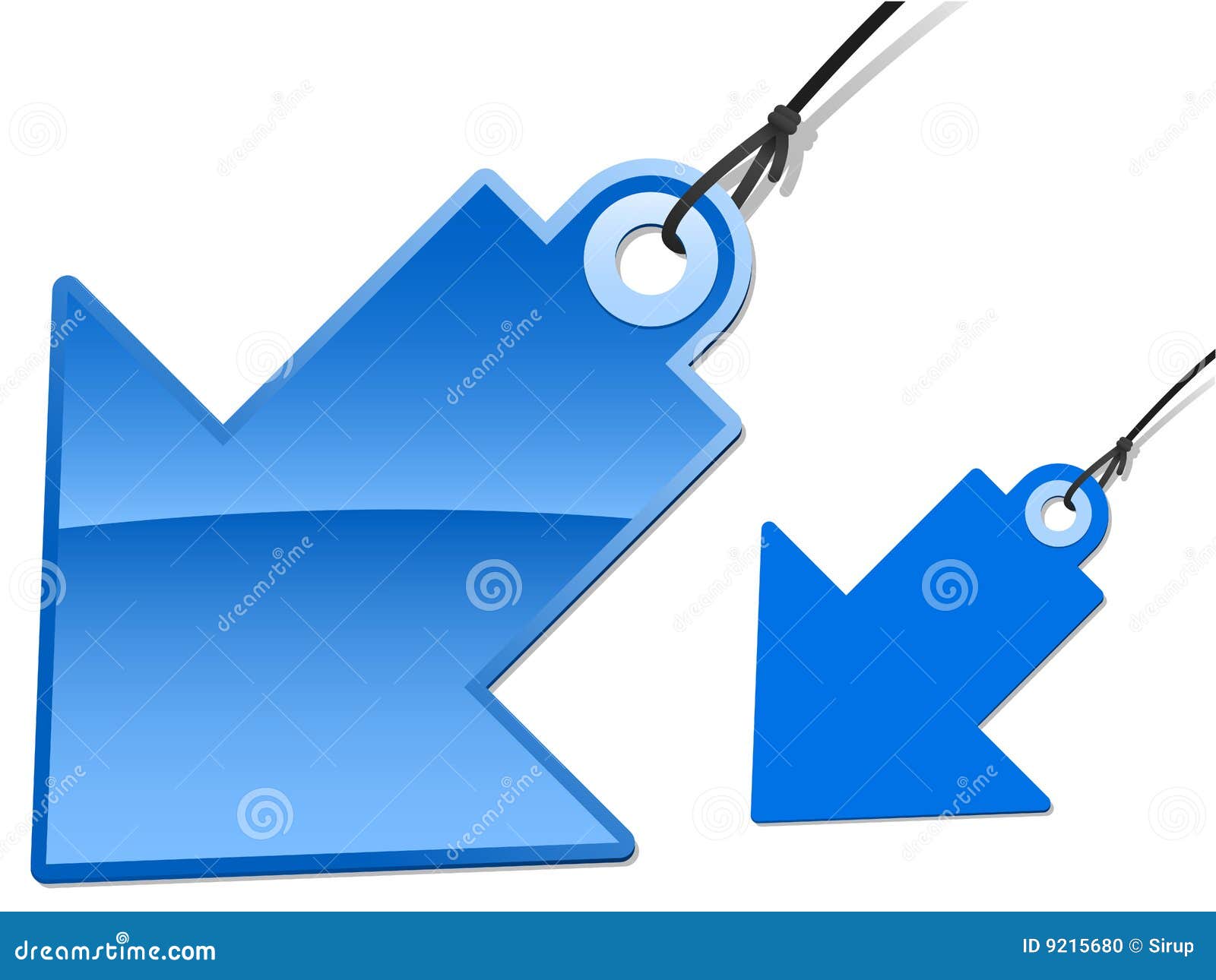 Glossy arrow tag stock vector. Illustration of space, note - 9215680