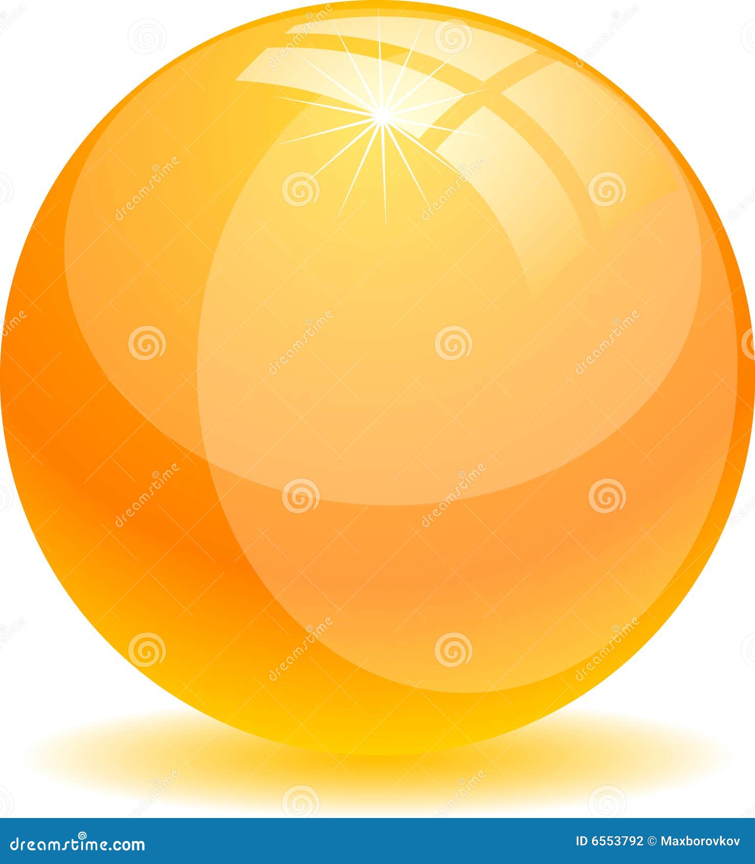 Glossy ball. stock vector. Illustration of aqua, design - 6553792