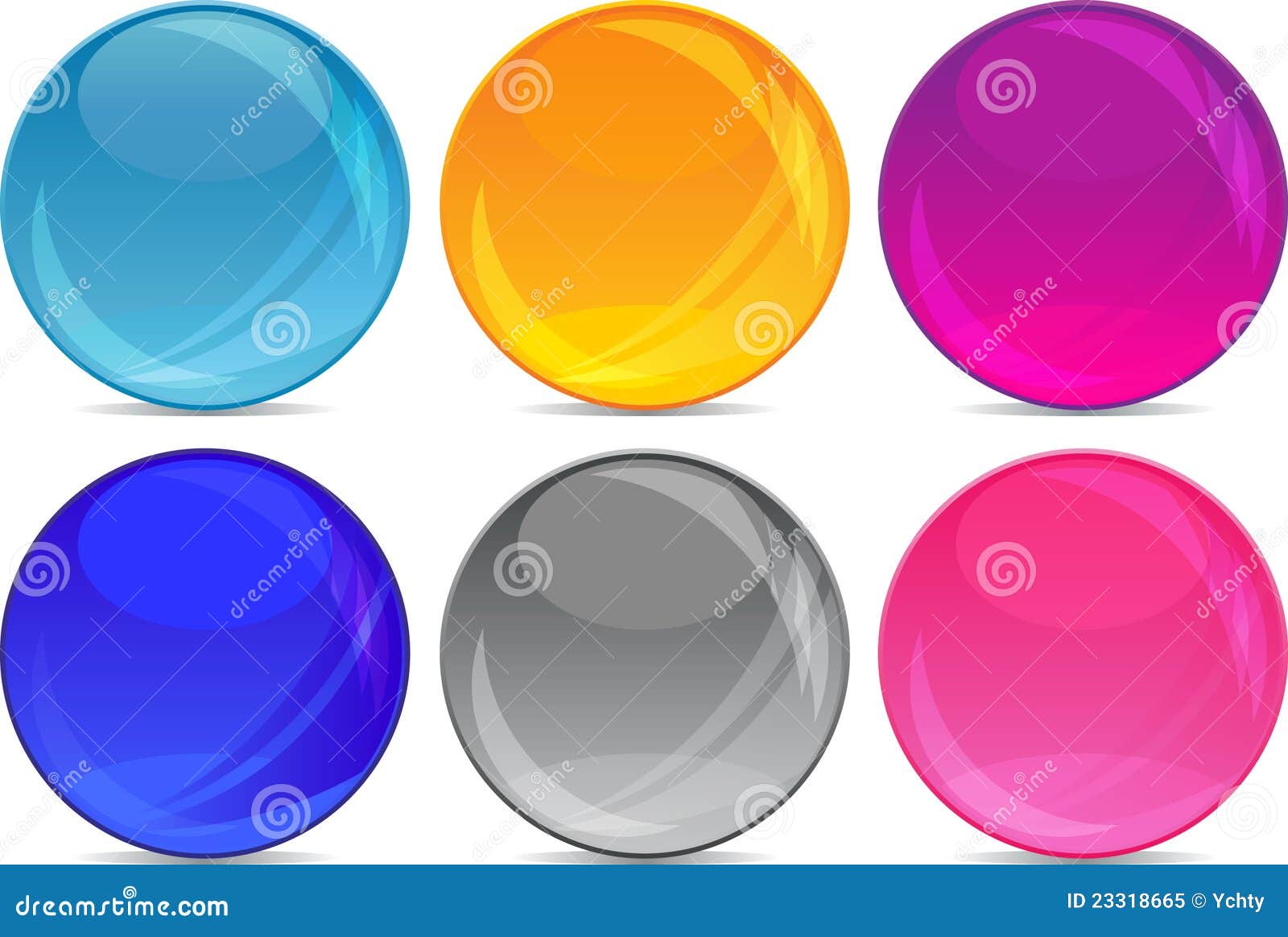 Glossy Ball Backgrounds for Icons in Vector Stock Vector - Illustration ...