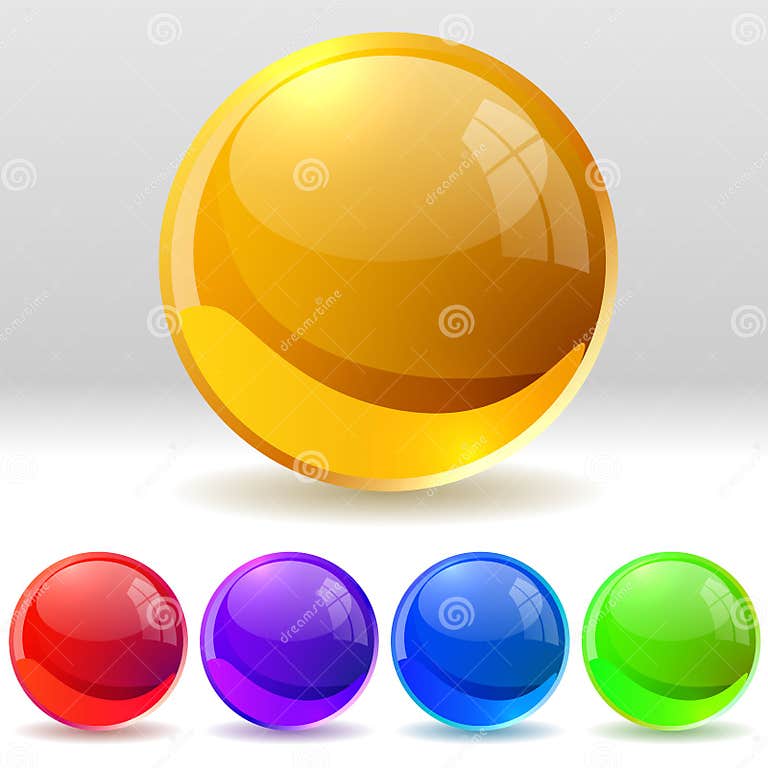 Glossy balls stock vector. Illustration of eps10, computer - 13813611