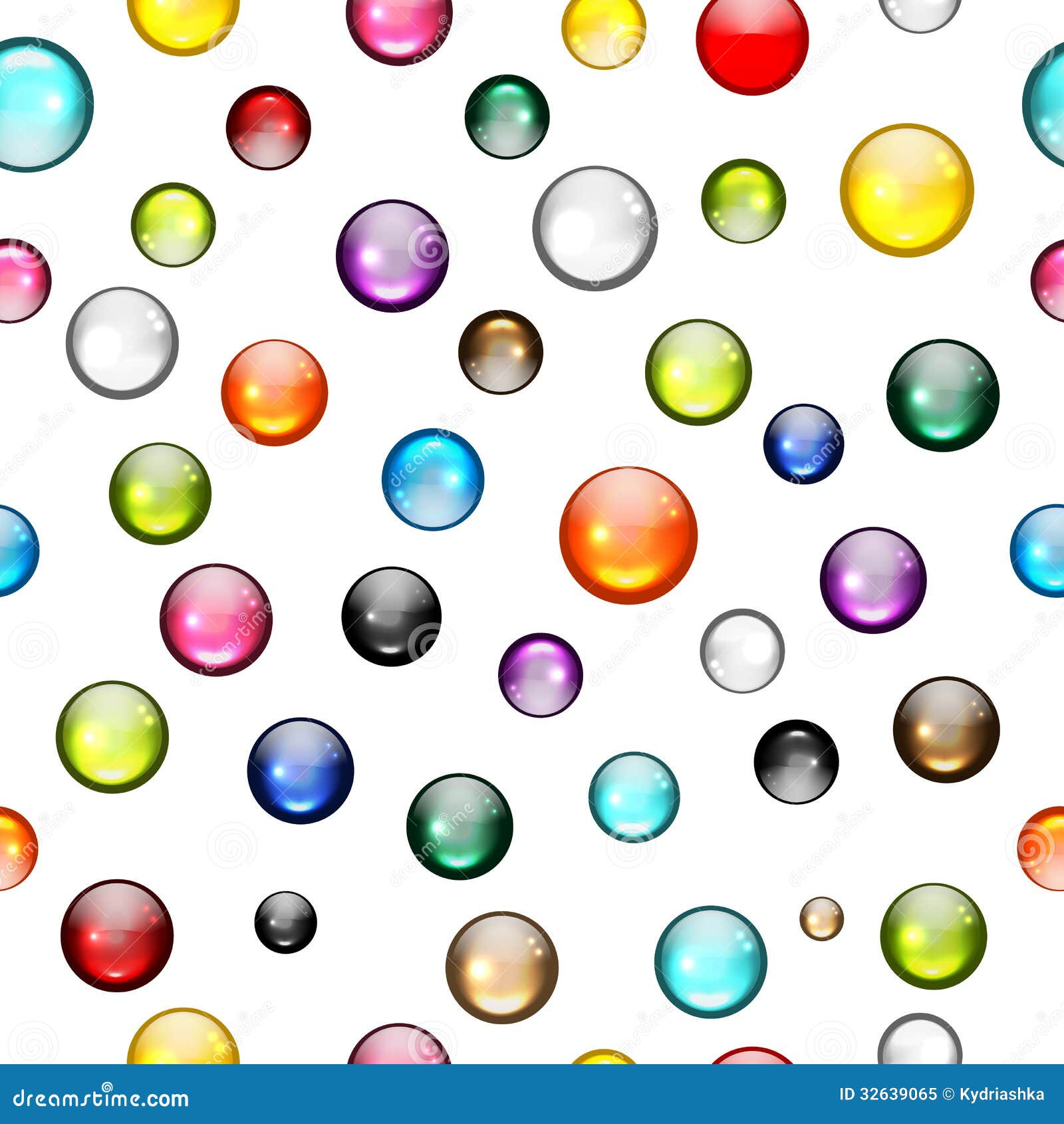 Glossy Balls Seamless Pattern for Your Design Stock Vector ...