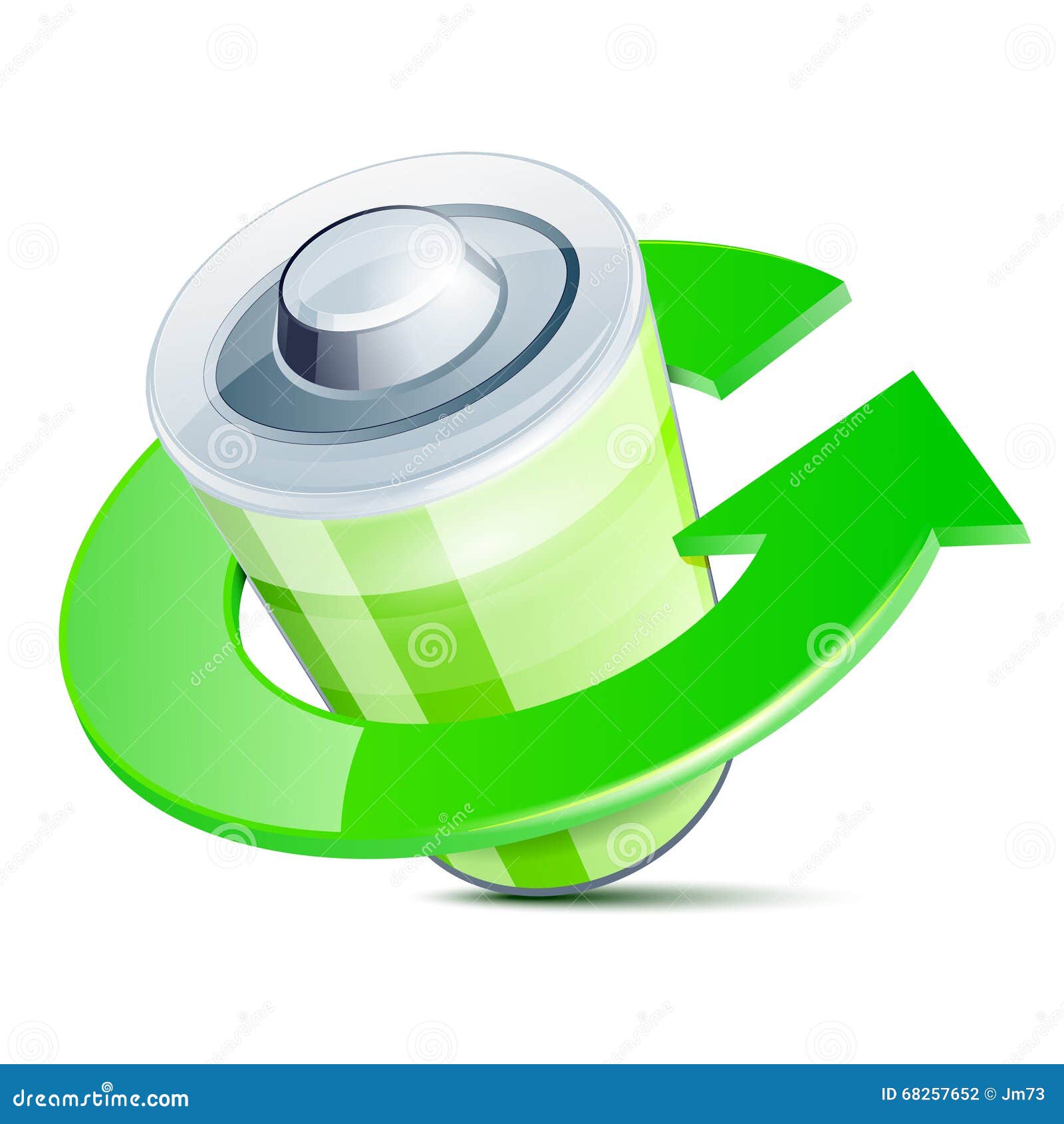 Recycle Arrow Triangle PS Types 6 Isolated On White Background ...