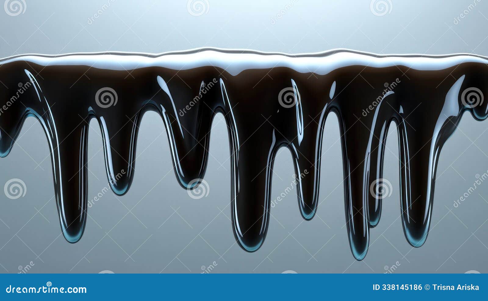 A Glossy, Black Liquid Dripping Down, Creating a Fluid and Dynamic ...