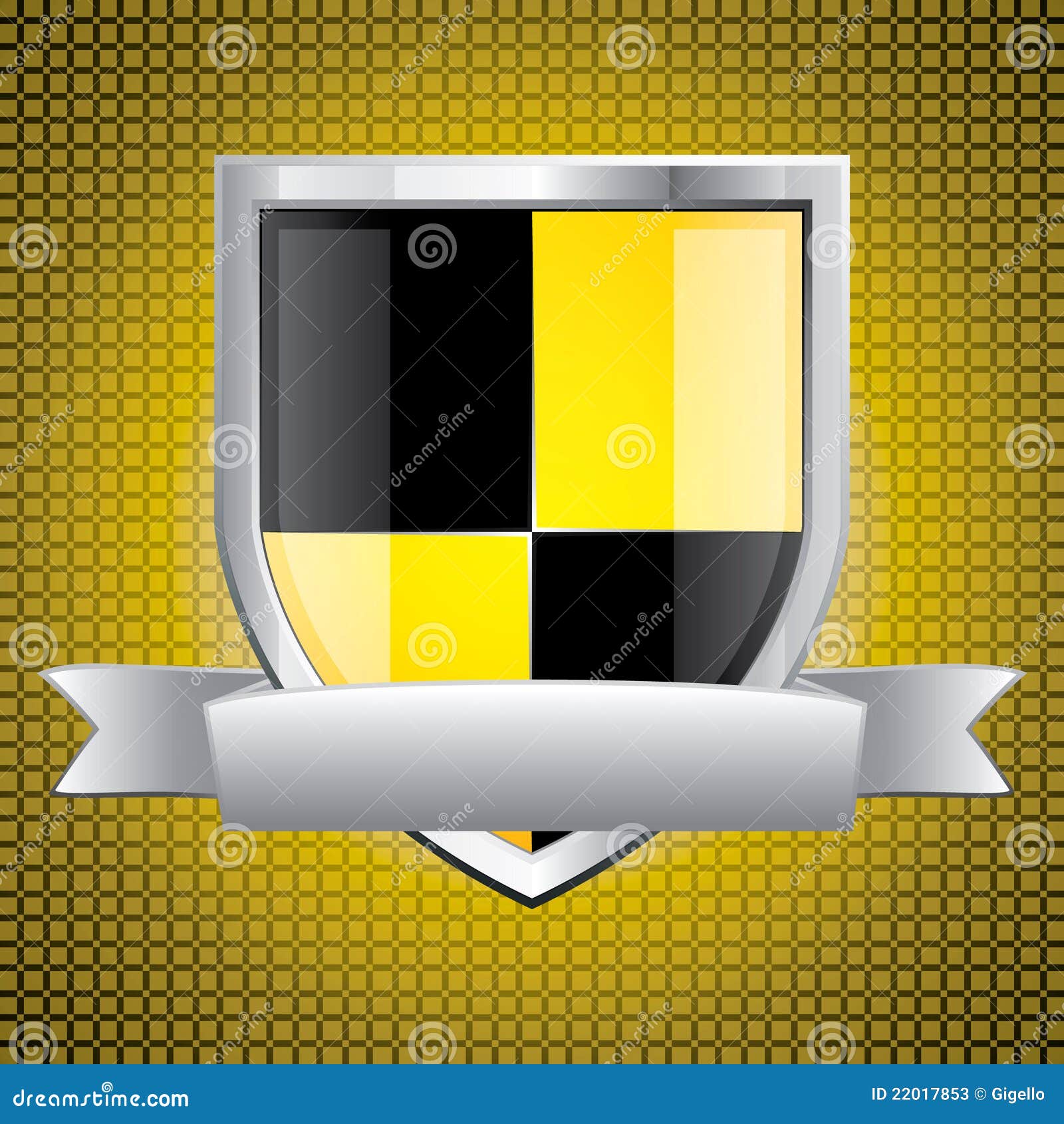 Yellow Shield Displaying A Green Check Mark Icon For Security Approval ...