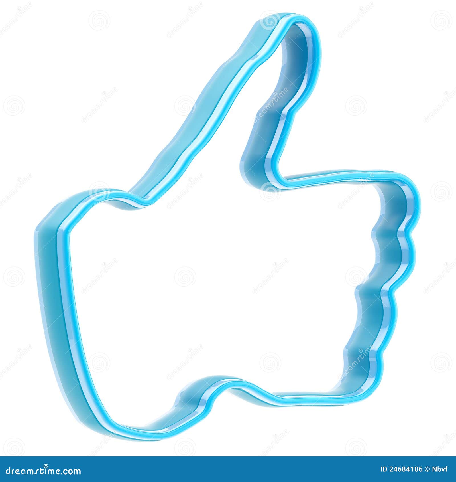 Glossy Blue Like Icon Isolated Stock Illustration - Illustration of ...