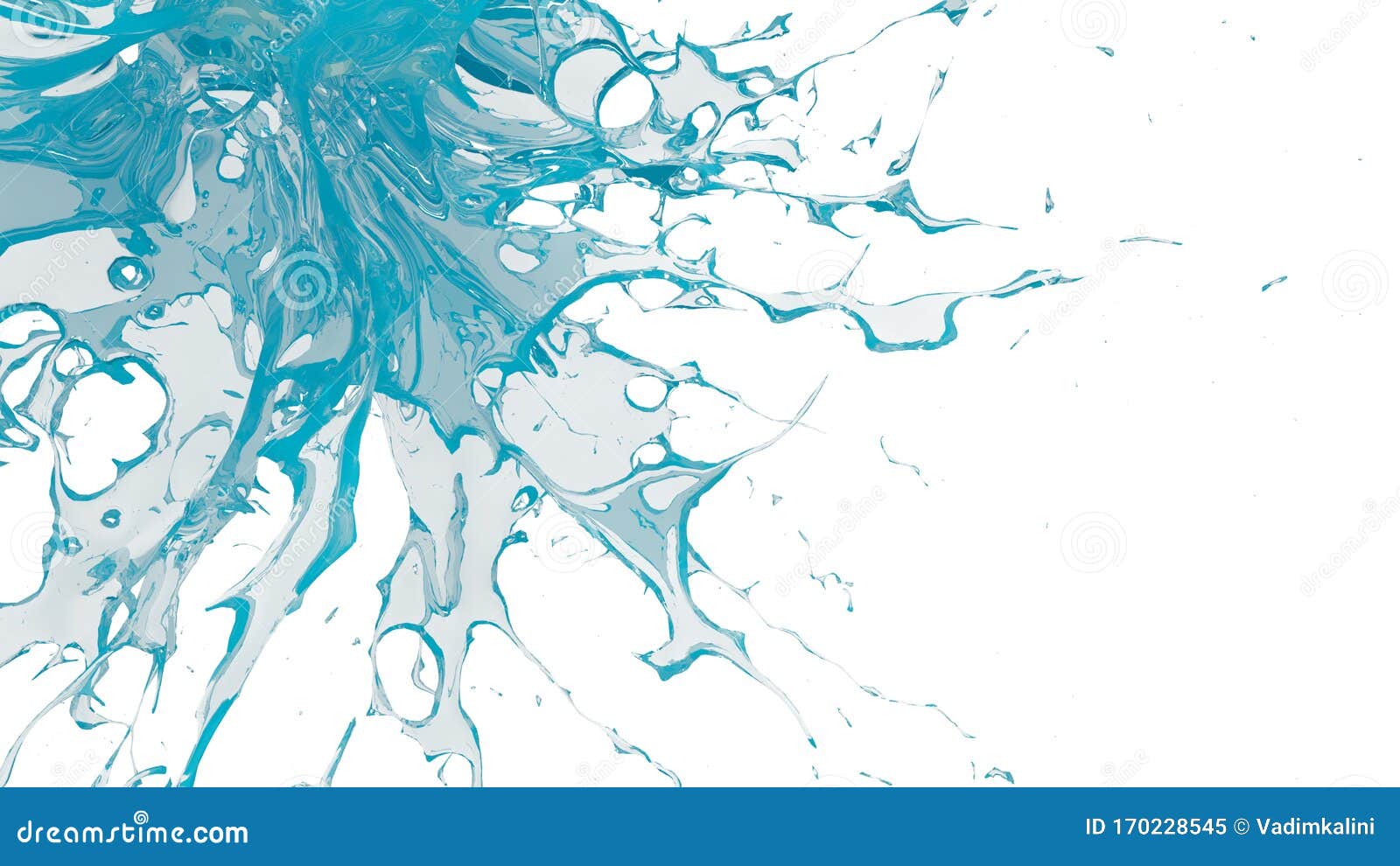 Glossy Blue Liquid Splash Background. Stock Image - Image of water ...